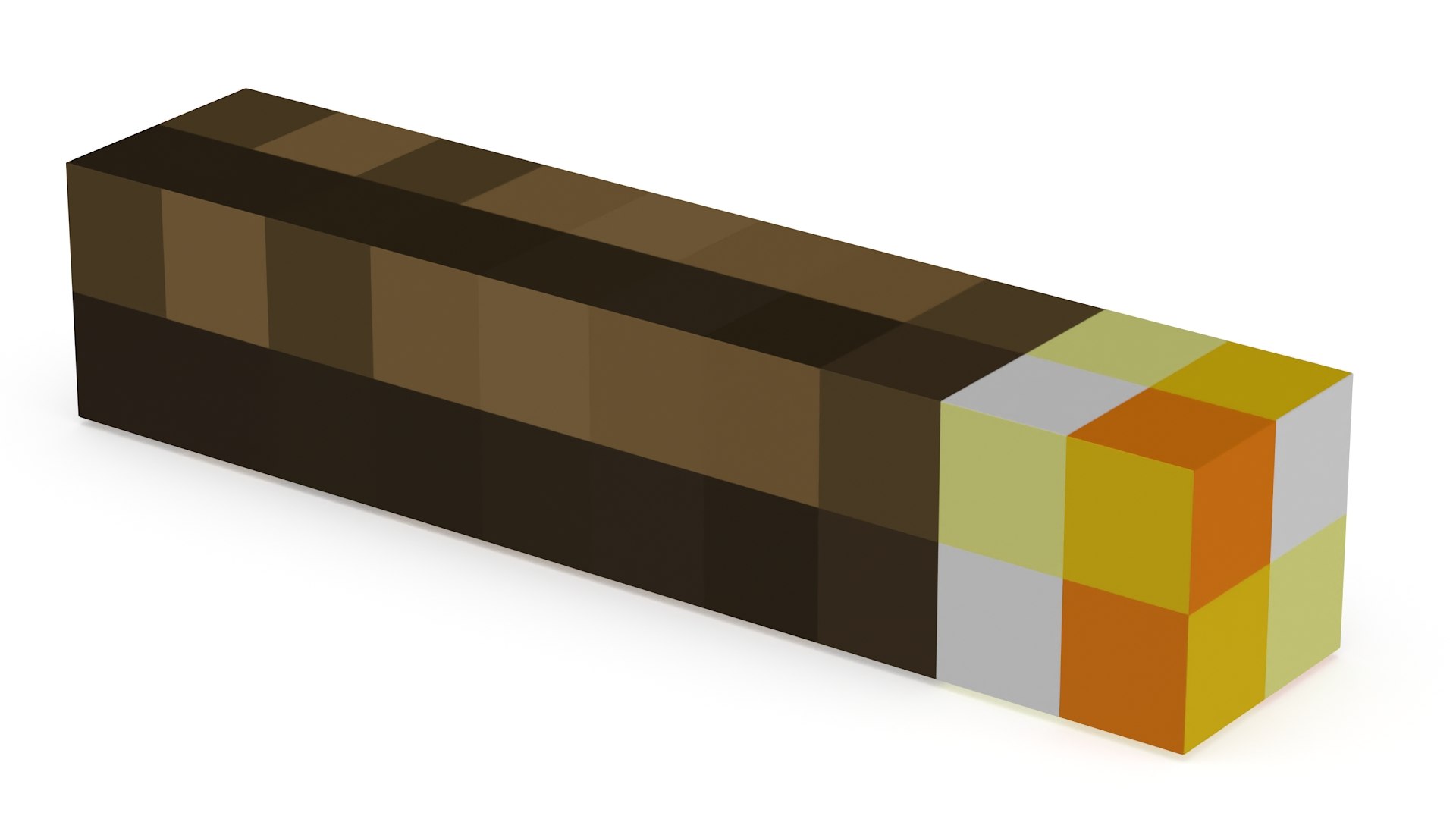 Minecraft Torch Light 3D Model - TurboSquid 2292340