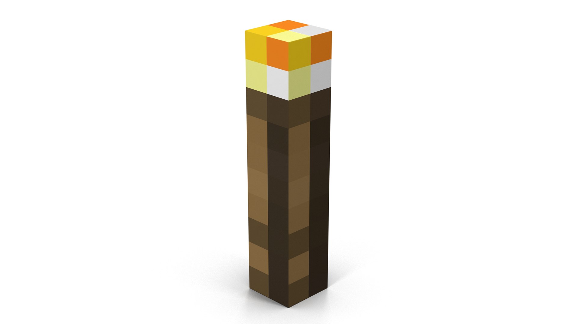 Minecraft Torch Light 3D Model - TurboSquid 2292340