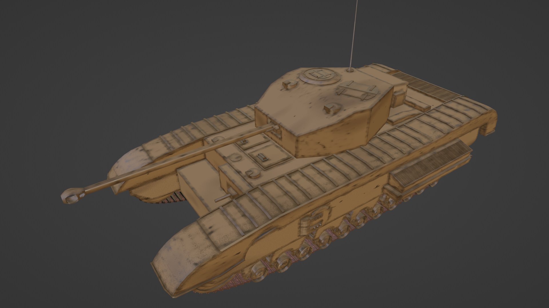 3D A43-Black Prince Tank Model - TurboSquid 2223793