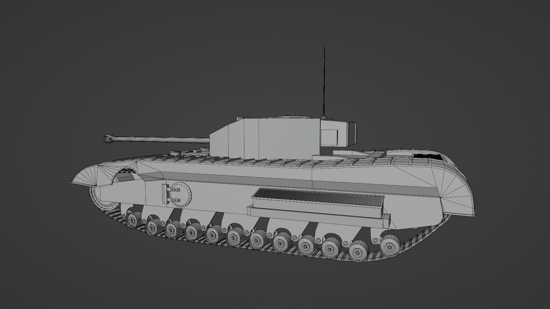 3D A43-Black Prince Tank Model - TurboSquid 2223793