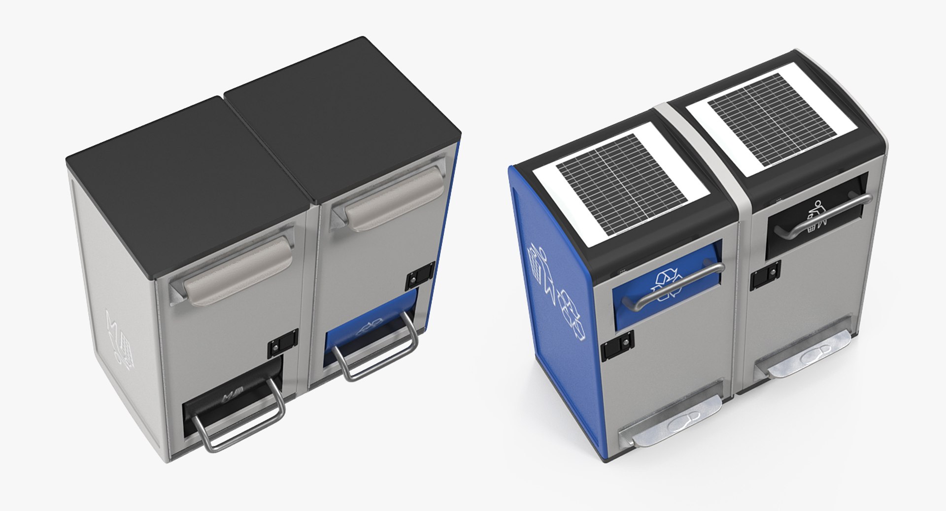 3D General Waste Recycling Station - TurboSquid 1329622