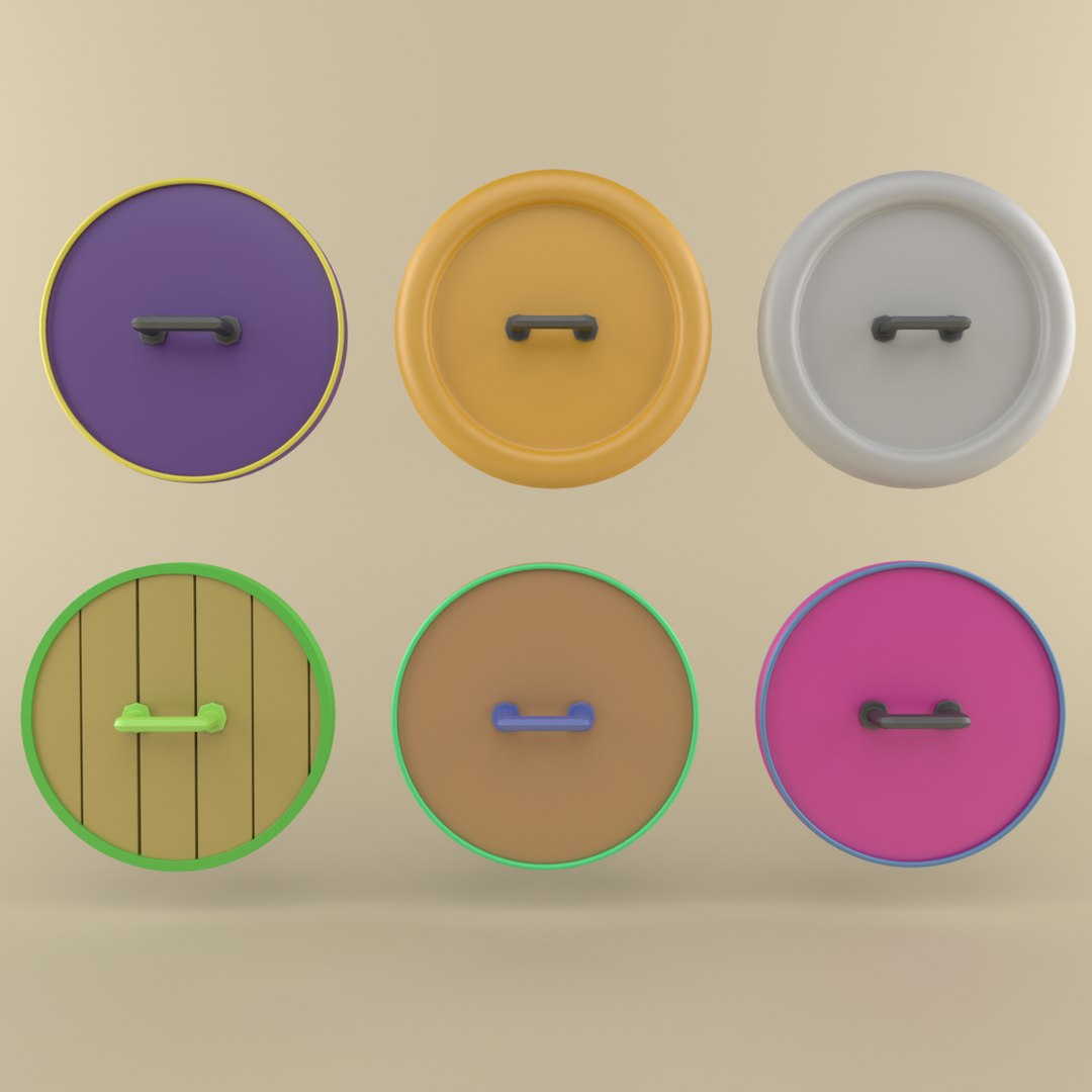 Cartoon Shield 3D Model - TurboSquid 1477388