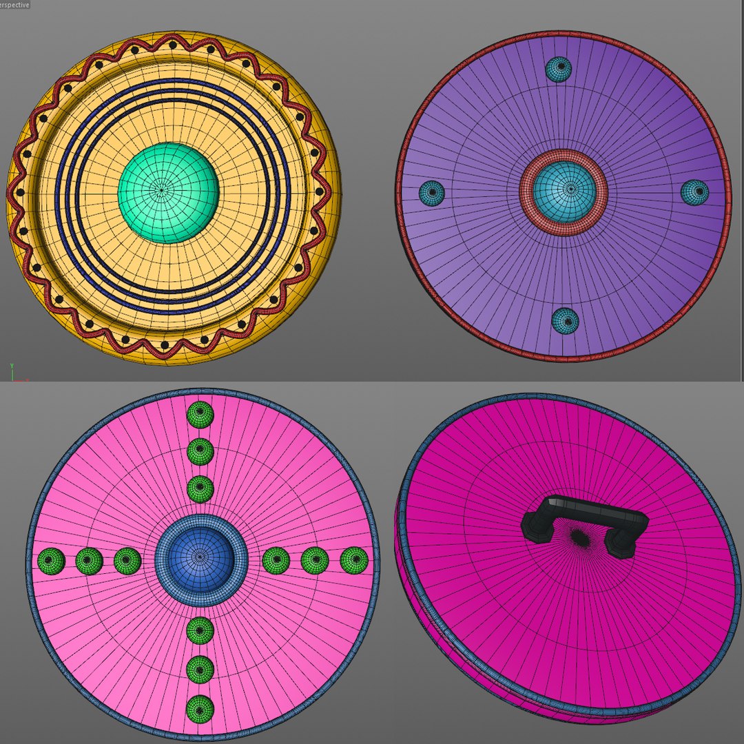 Cartoon Shield 3D Model - TurboSquid 1477388