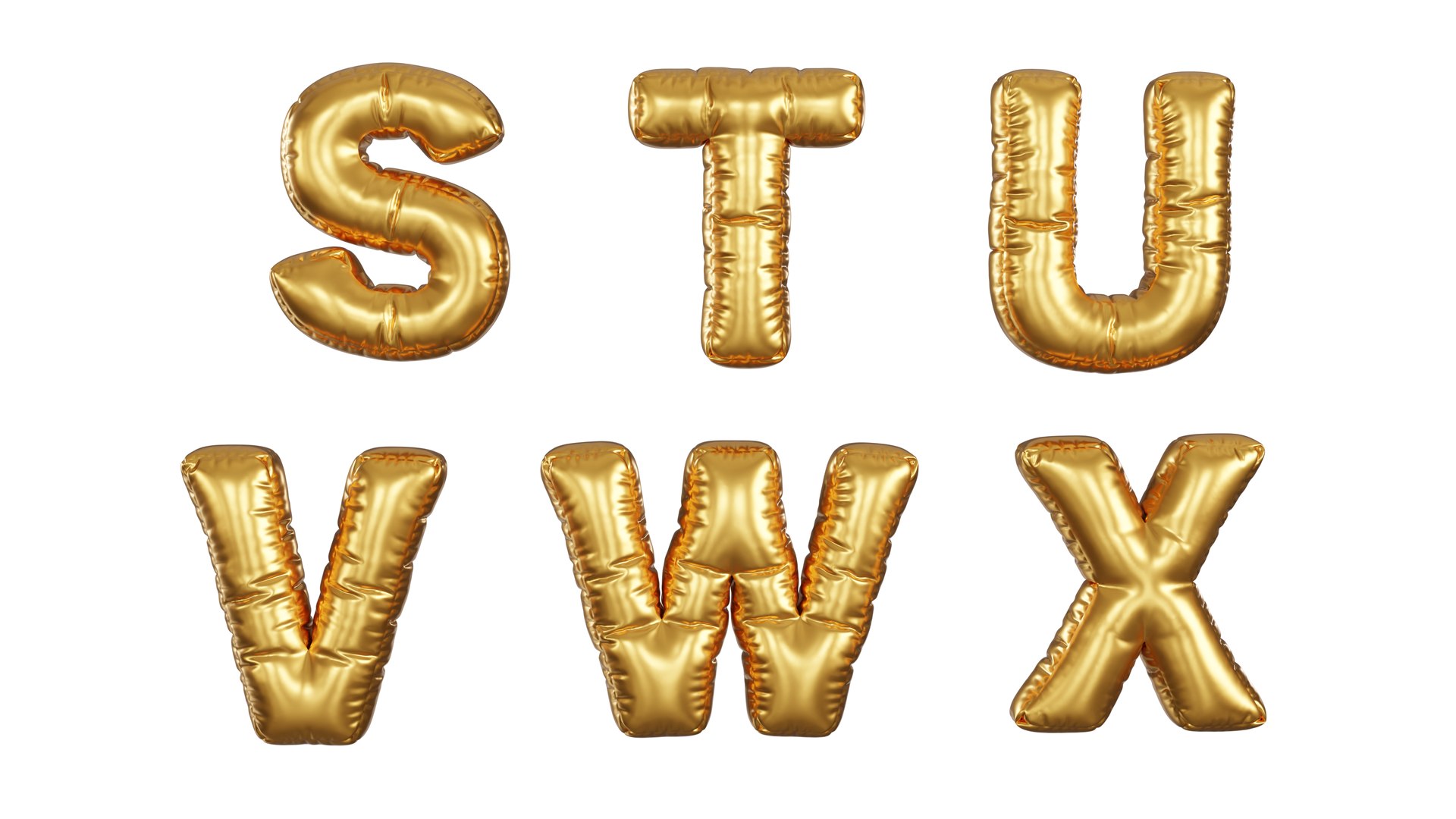 3D Balloons Alphabet - TurboSquid 2130826