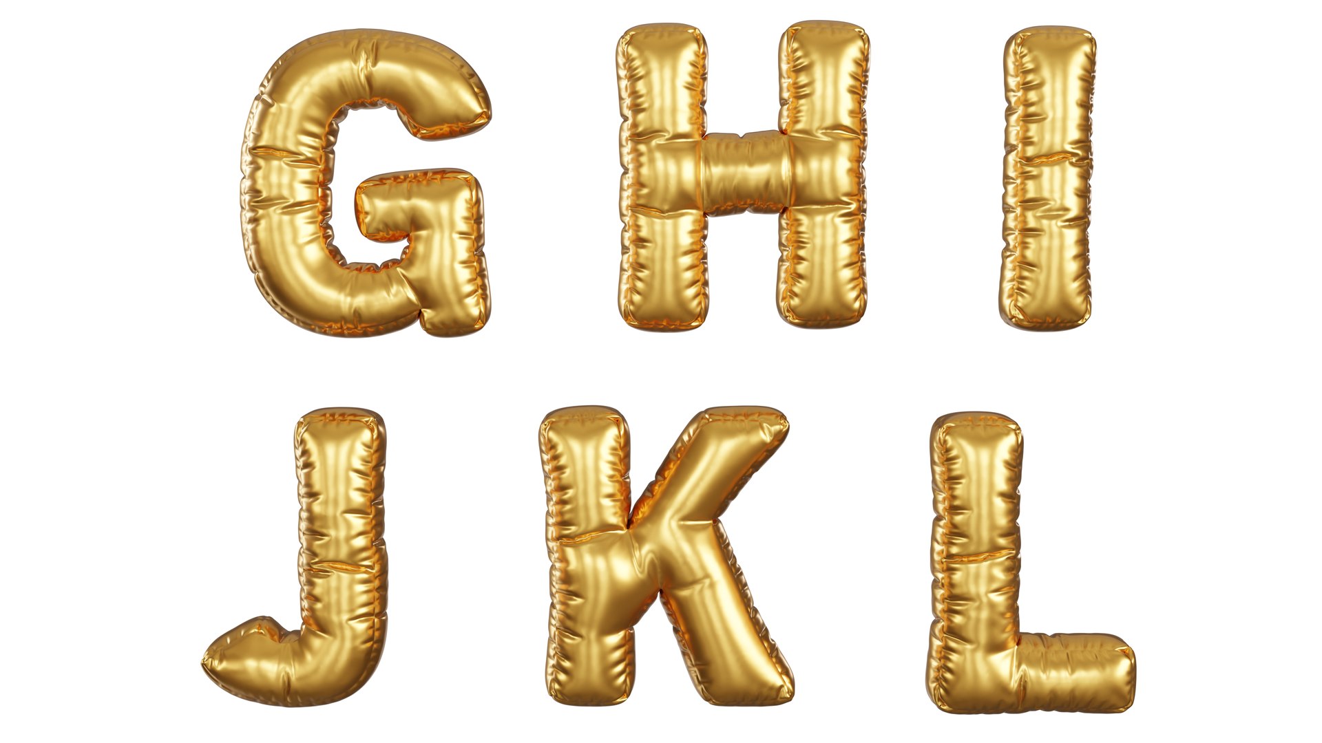 3D Balloons Alphabet - TurboSquid 2130826