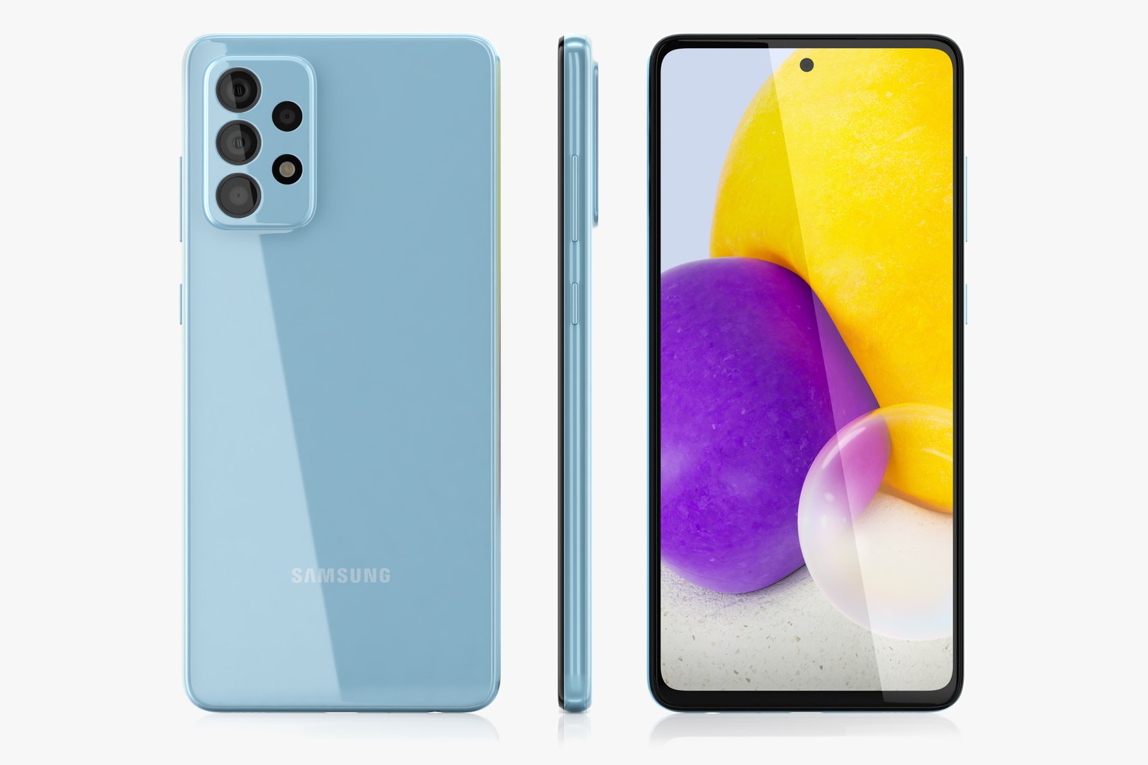 3D Samsung GALAXY A72 All Color - TurboSquid 1722819