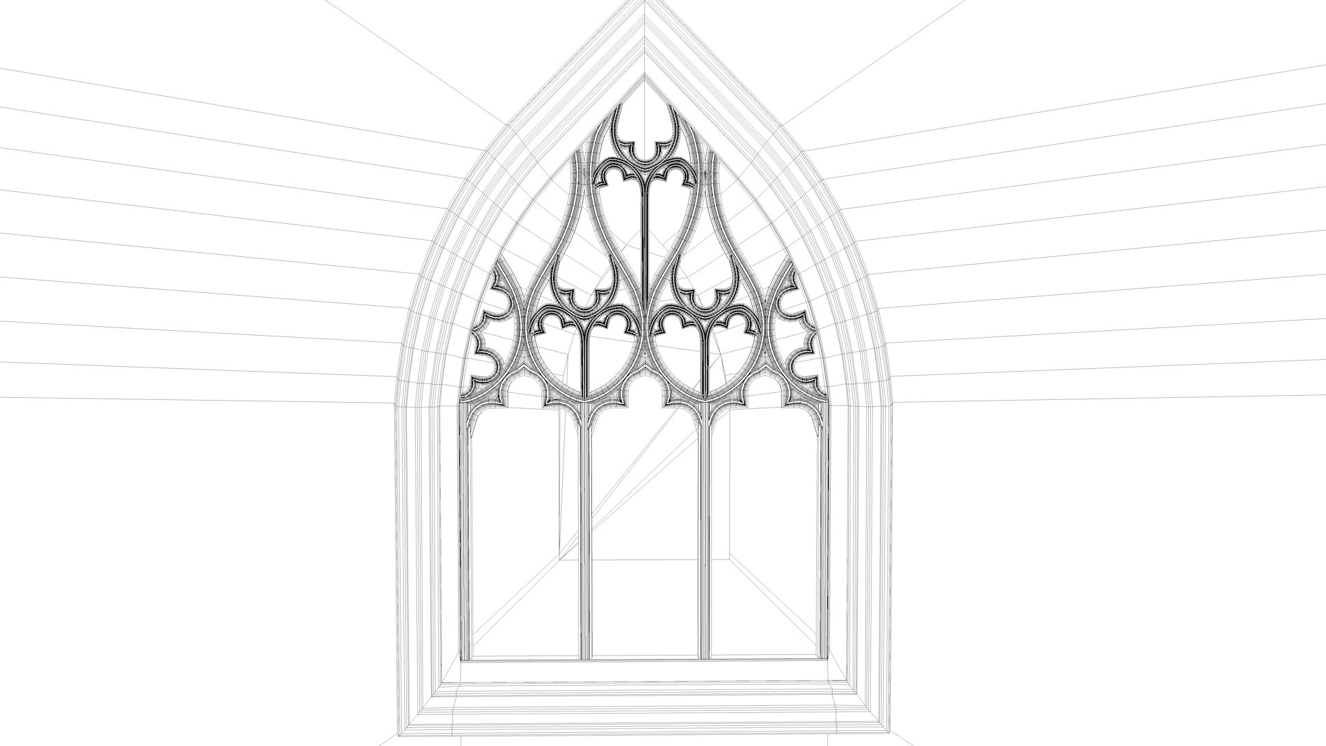 3D Gothic Window Type Model - TurboSquid 1814785
