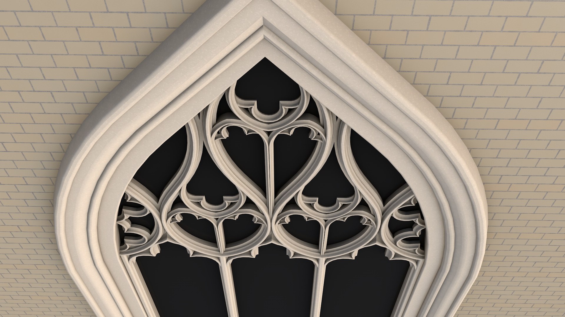 3D Gothic Window Type Model - TurboSquid 1814785