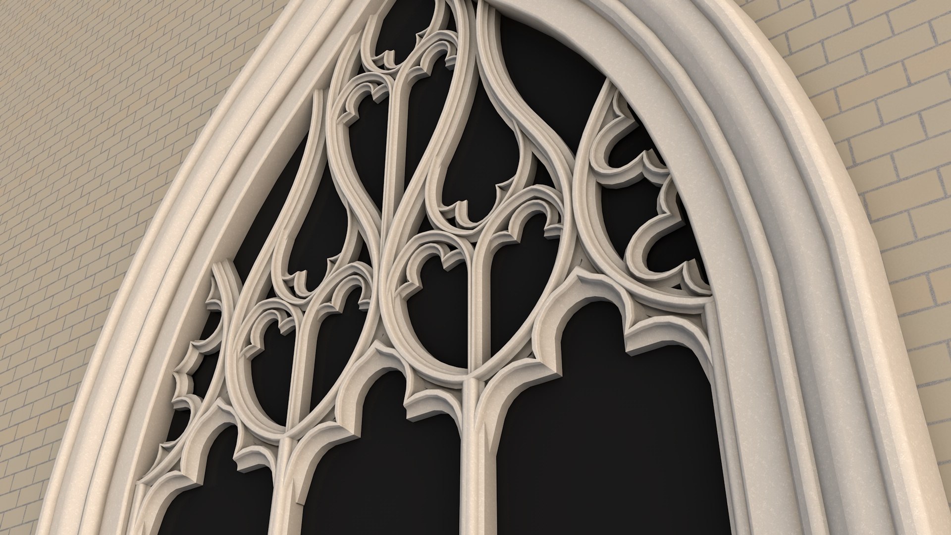 3D Gothic Window Type Model - TurboSquid 1814785