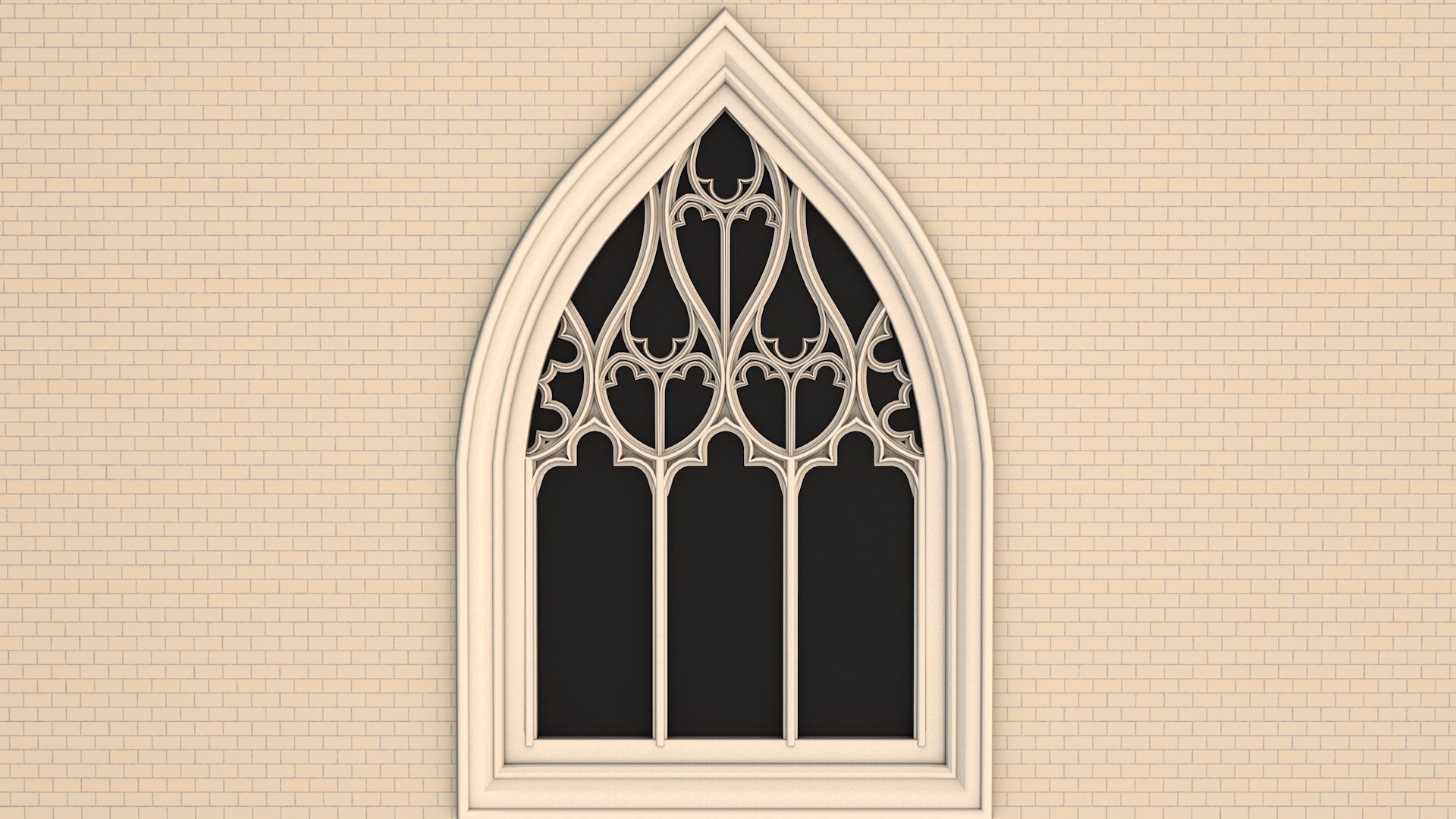 3D Gothic Window Type Model - TurboSquid 1814785