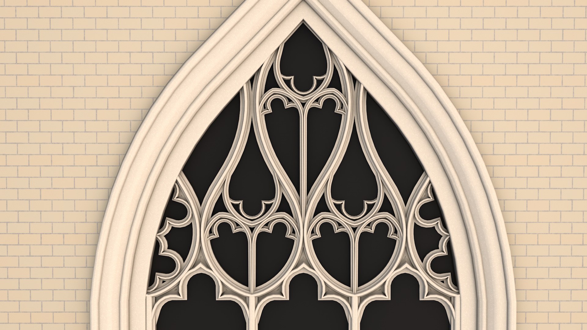 3D Gothic Window Type Model - TurboSquid 1814785