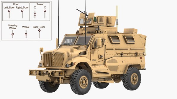 MaxxPro Armored Fighting Vehicle Rigged3D模型 - TurboSquid 1993568