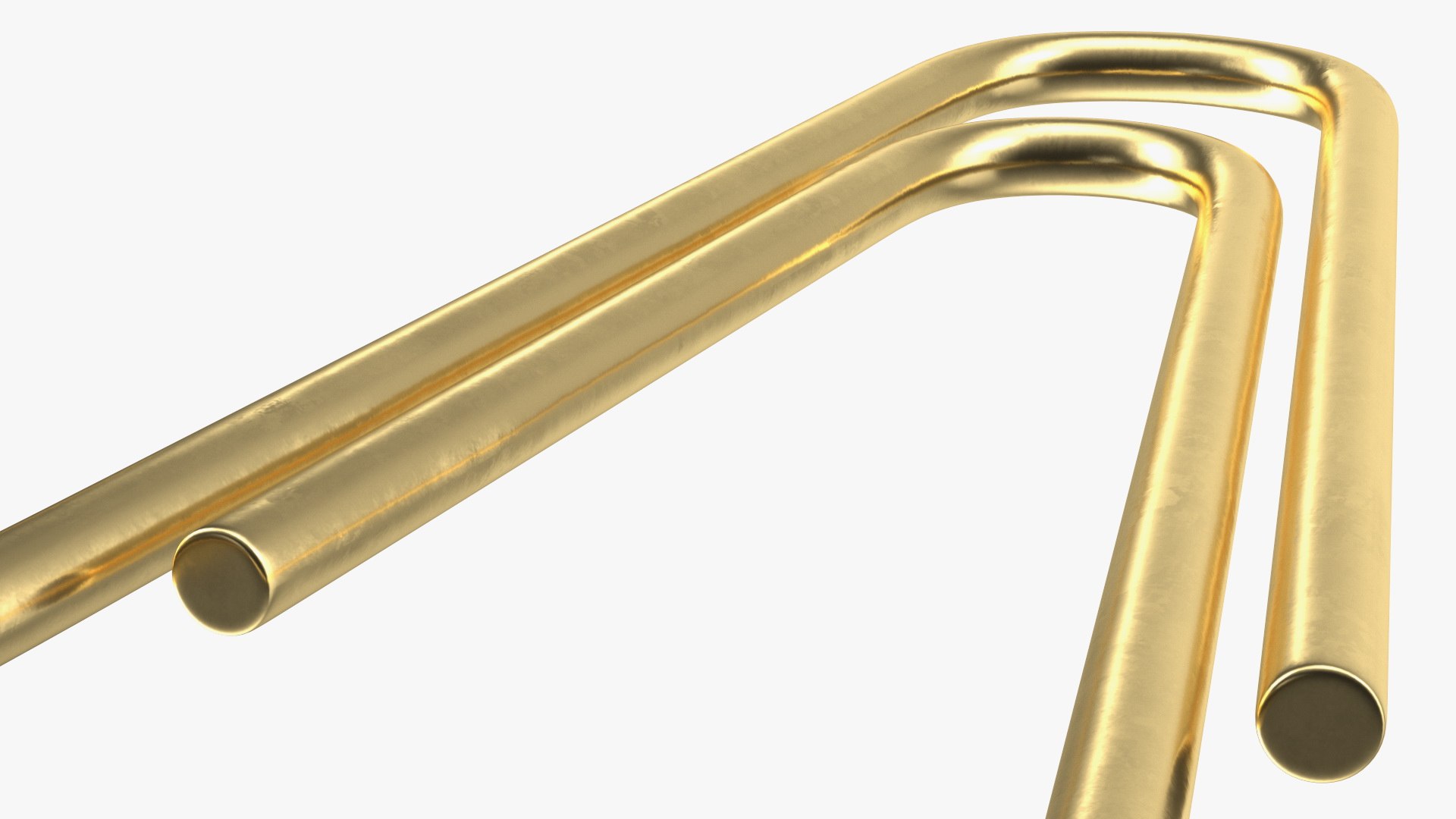 3D Paper Clip Triangular Shape Gold - TurboSquid 1863152