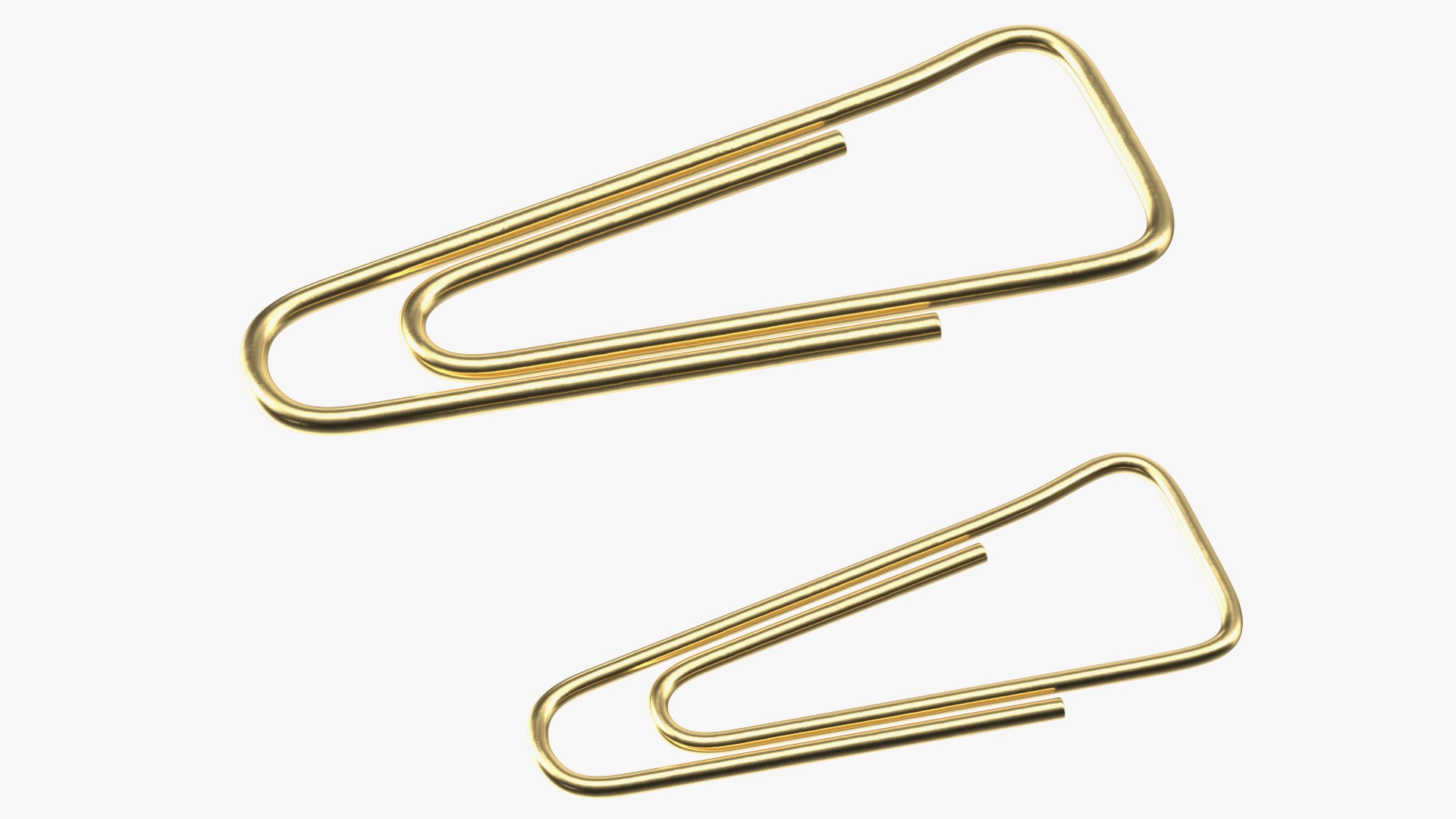 3D Paper Clip Triangular Shape Gold - TurboSquid 1863152