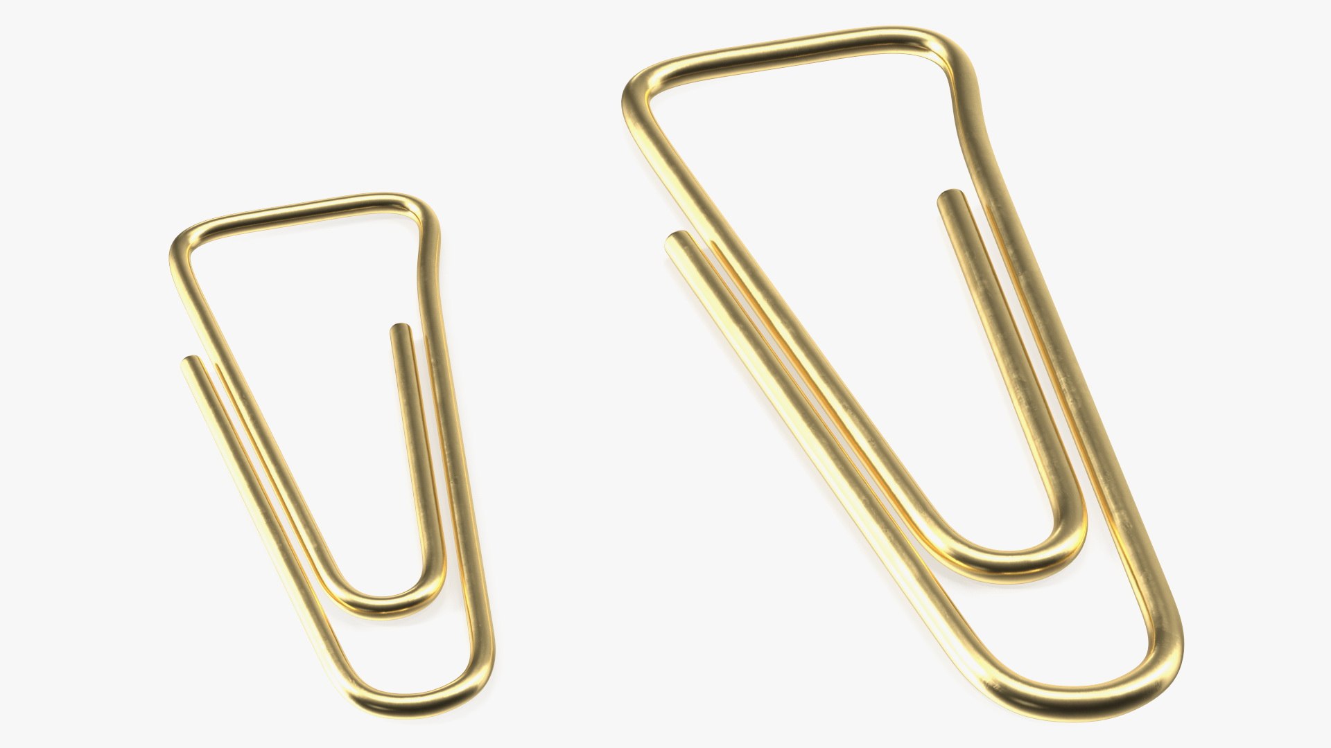 3D Paper Clip Triangular Shape Gold - TurboSquid 1863152