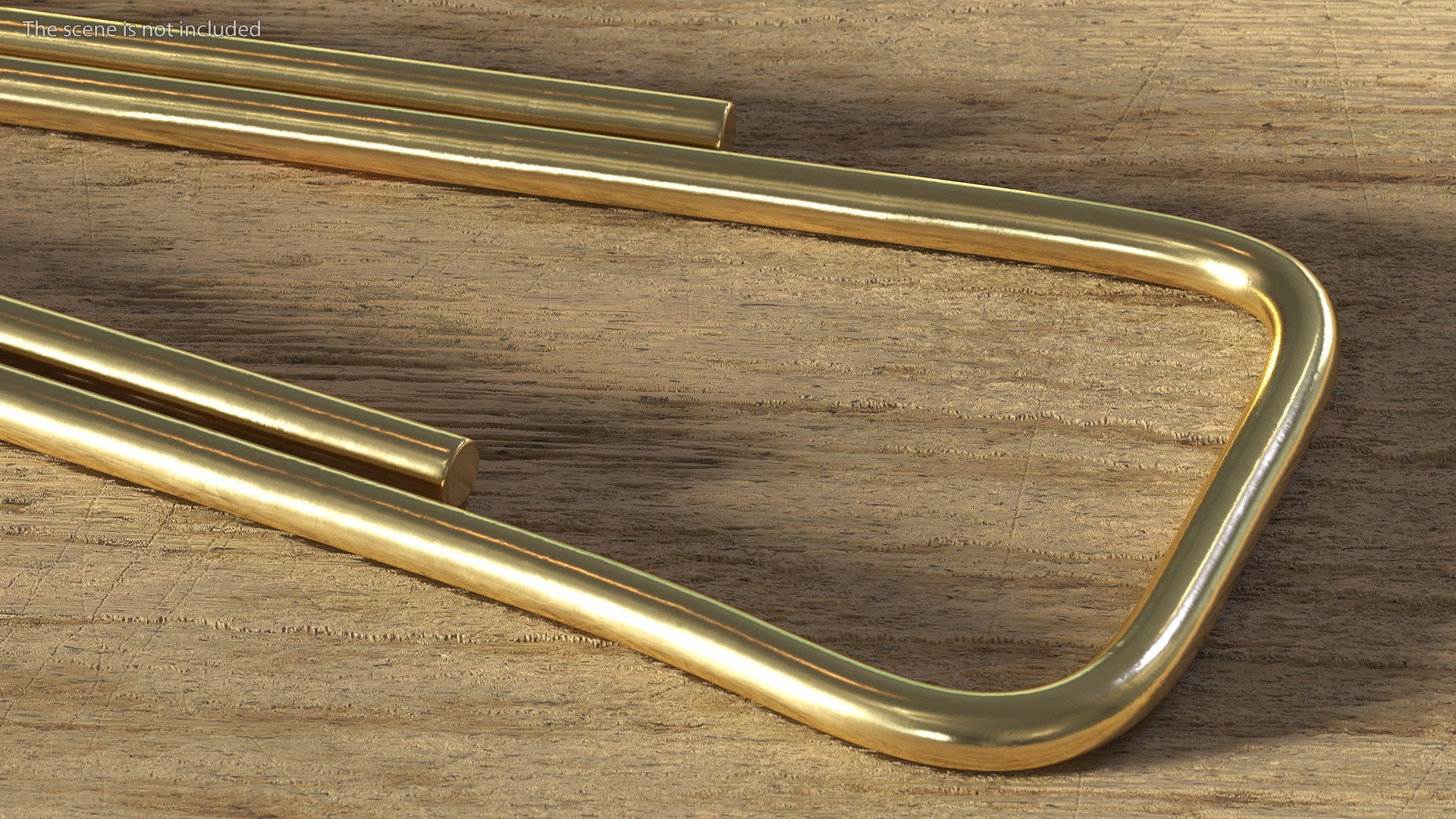 3D Paper Clip Triangular Shape Gold - TurboSquid 1863152