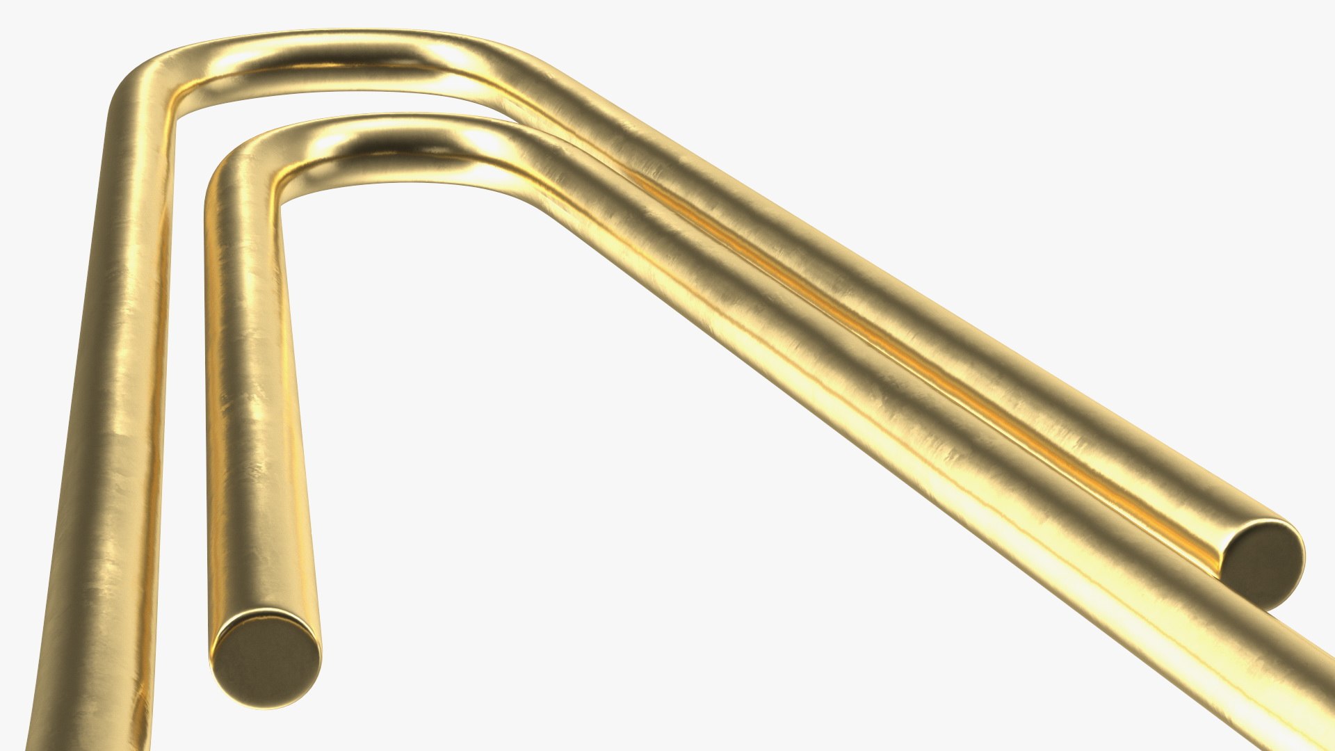 3D Paper Clip Triangular Shape Gold - TurboSquid 1863152