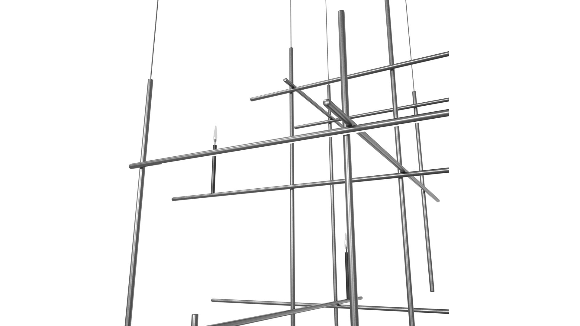 Custom Made Frame Wire Rod Wrought Iron Contemporary Rectangle ...