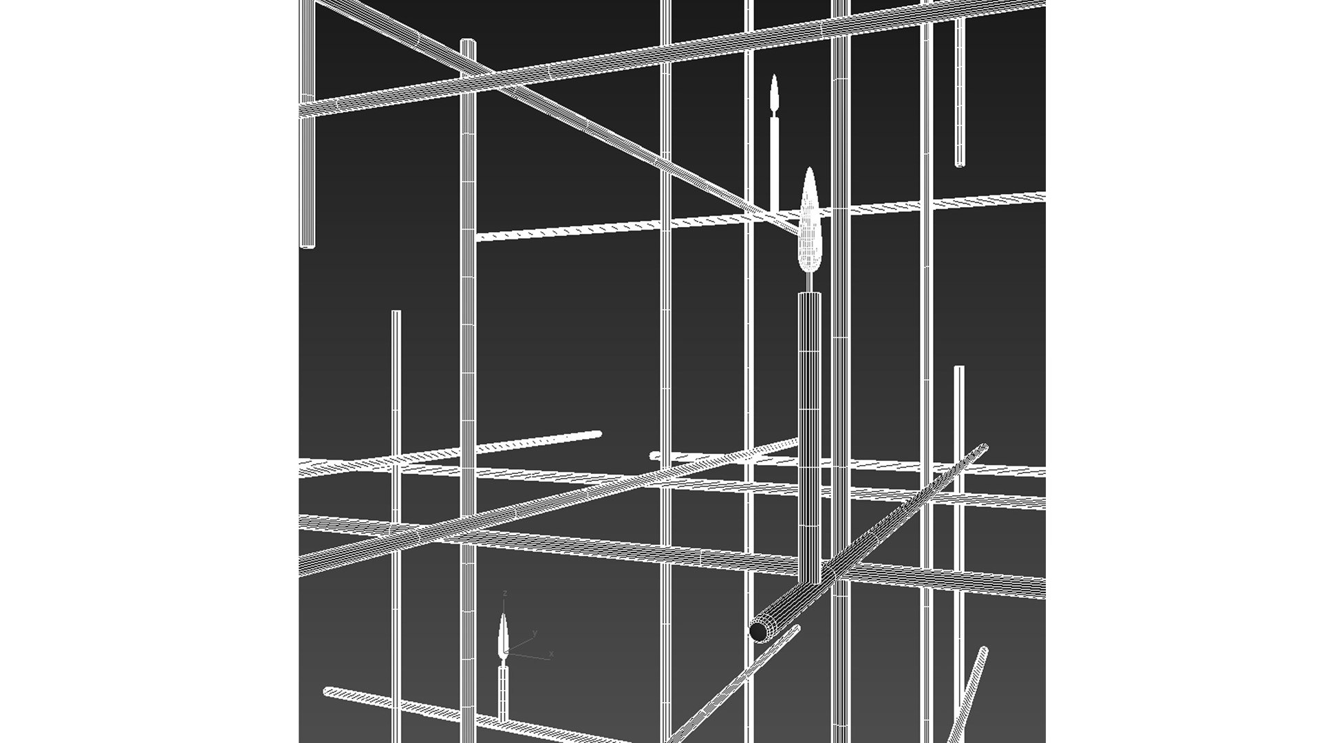 Custom Made Frame Wire Rod Wrought Iron Contemporary Rectangle ...