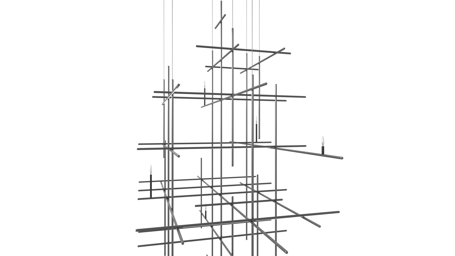 Custom Made Frame Wire Rod Wrought Iron Contemporary Rectangle ...