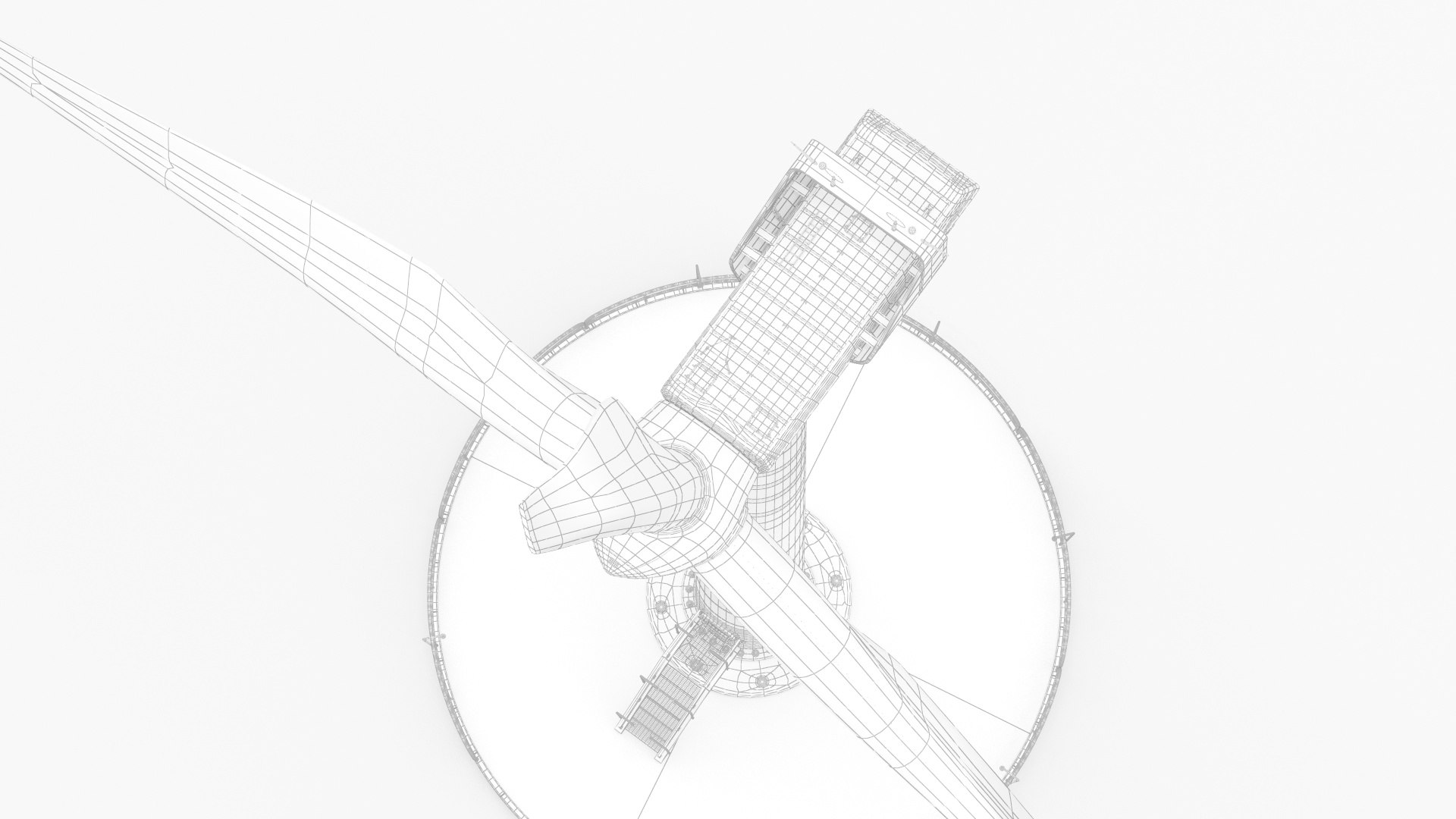 Wind Turbine With Details 3D Model - TurboSquid 2268810