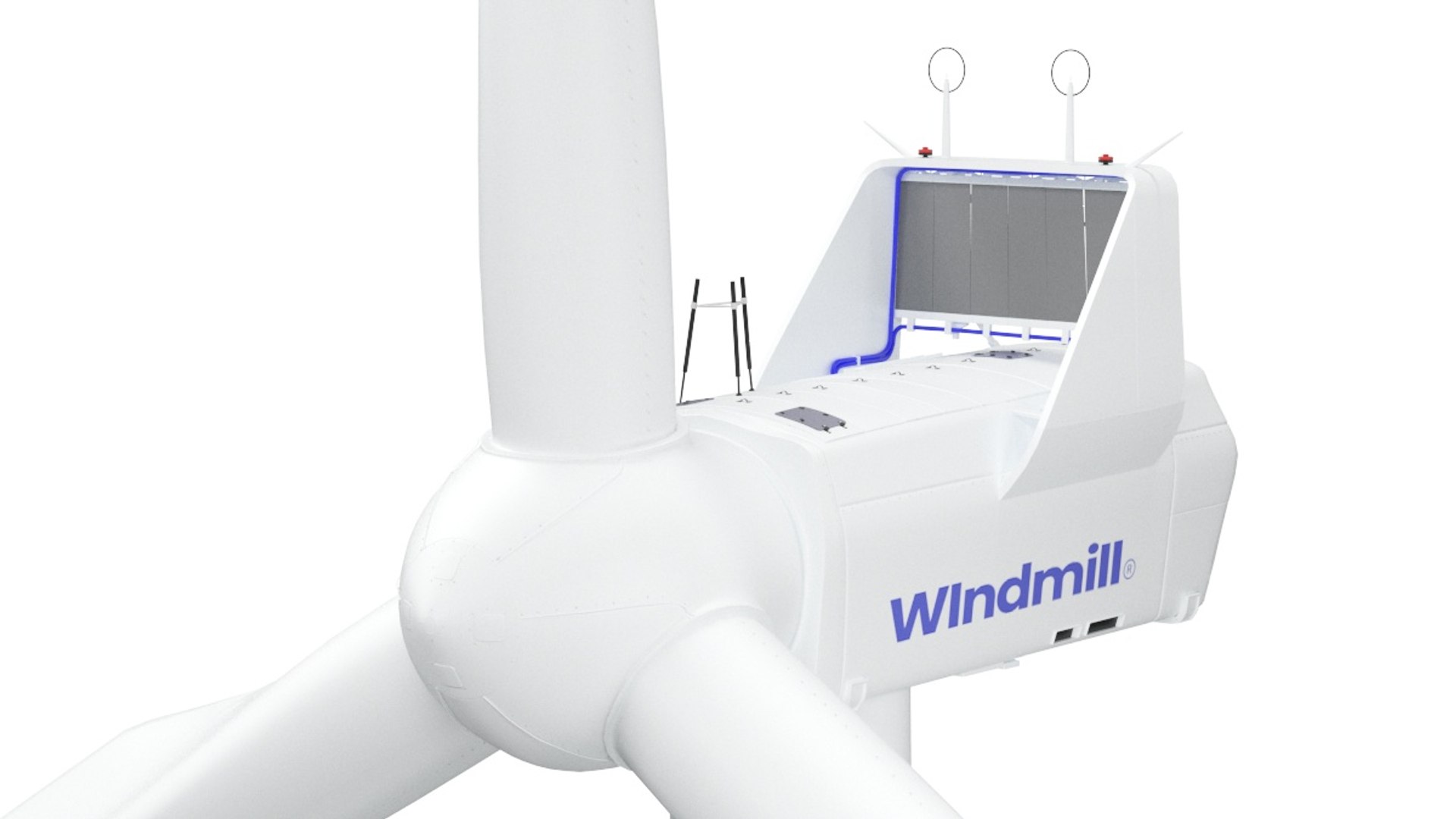 Wind Turbine With Details 3D Model - TurboSquid 2268810