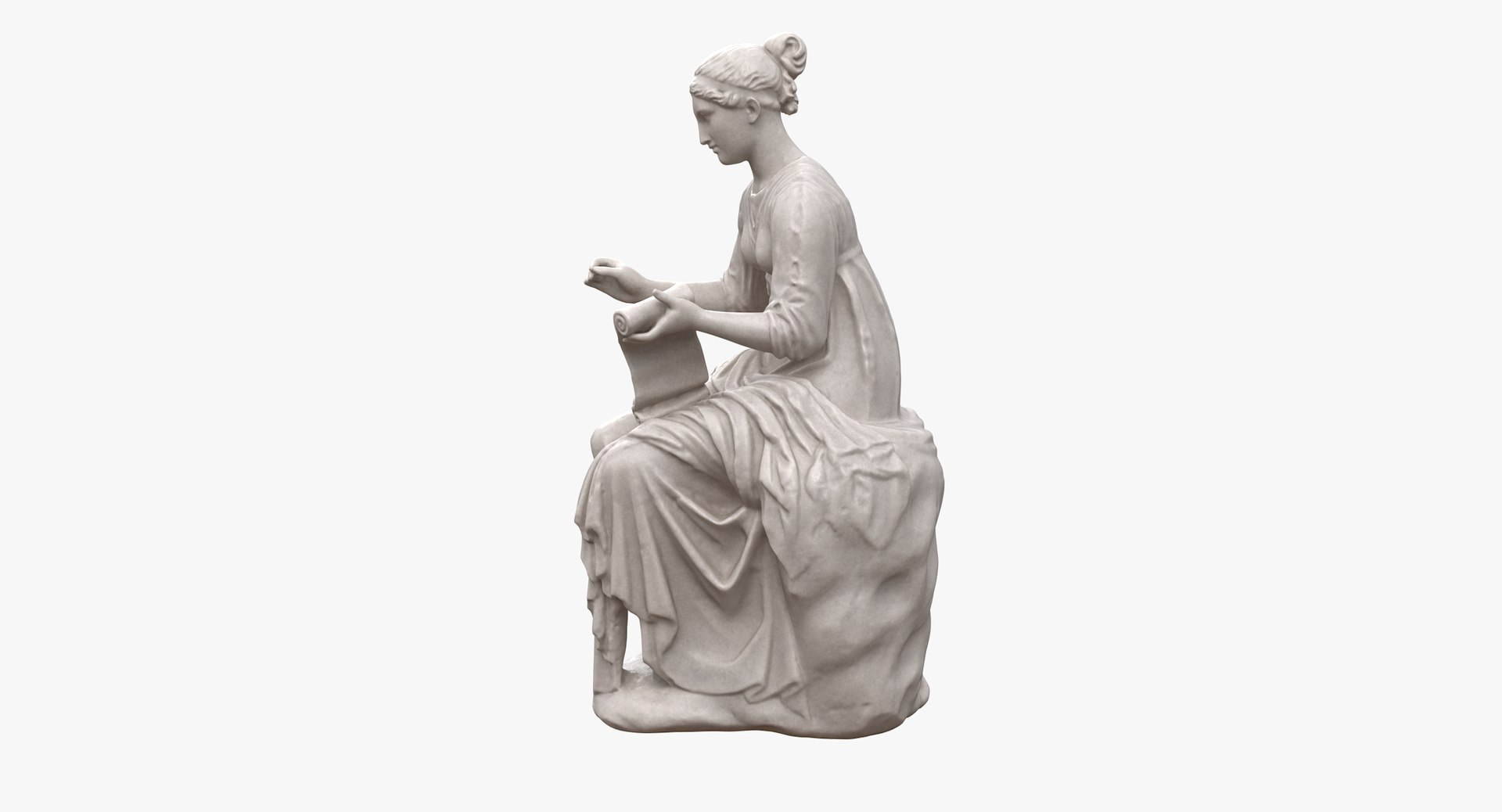 Muse History Clio Statue 3D - TurboSquid 2277883