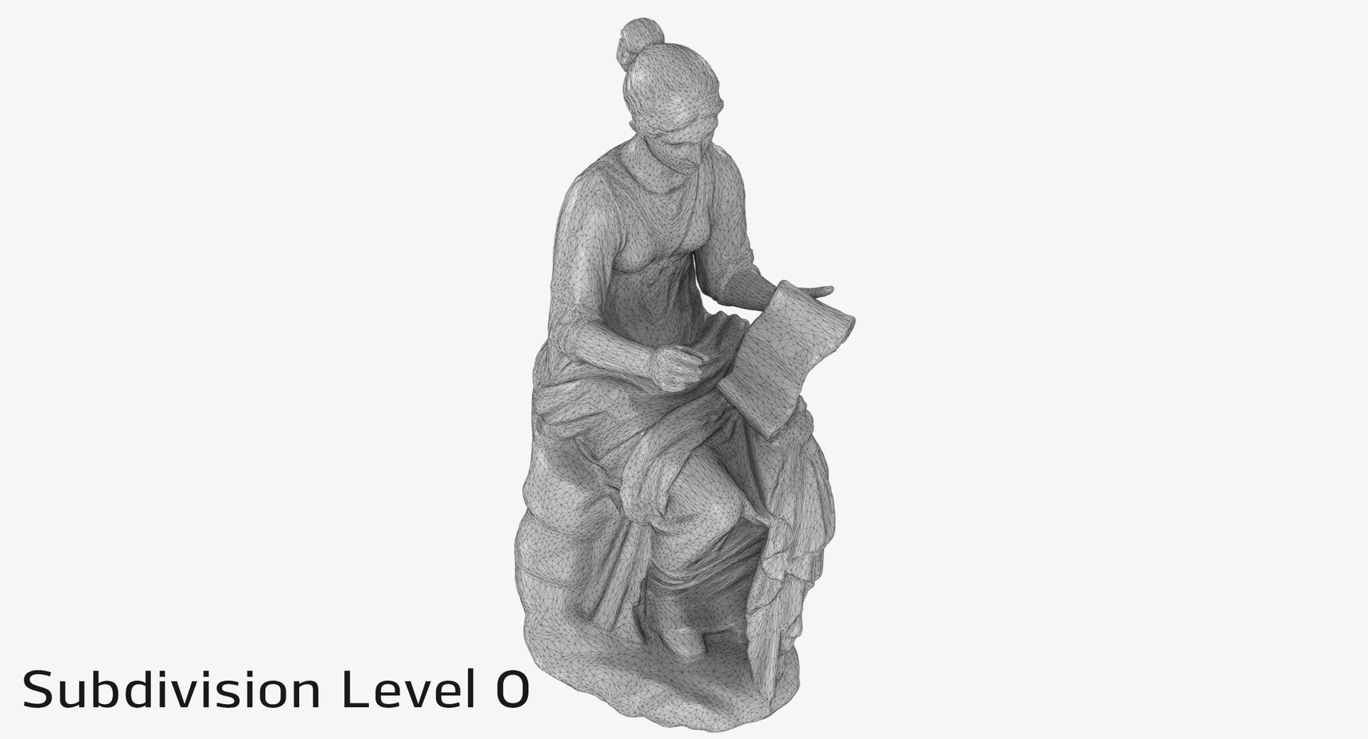 Muse History Clio Statue 3D - TurboSquid 2277883