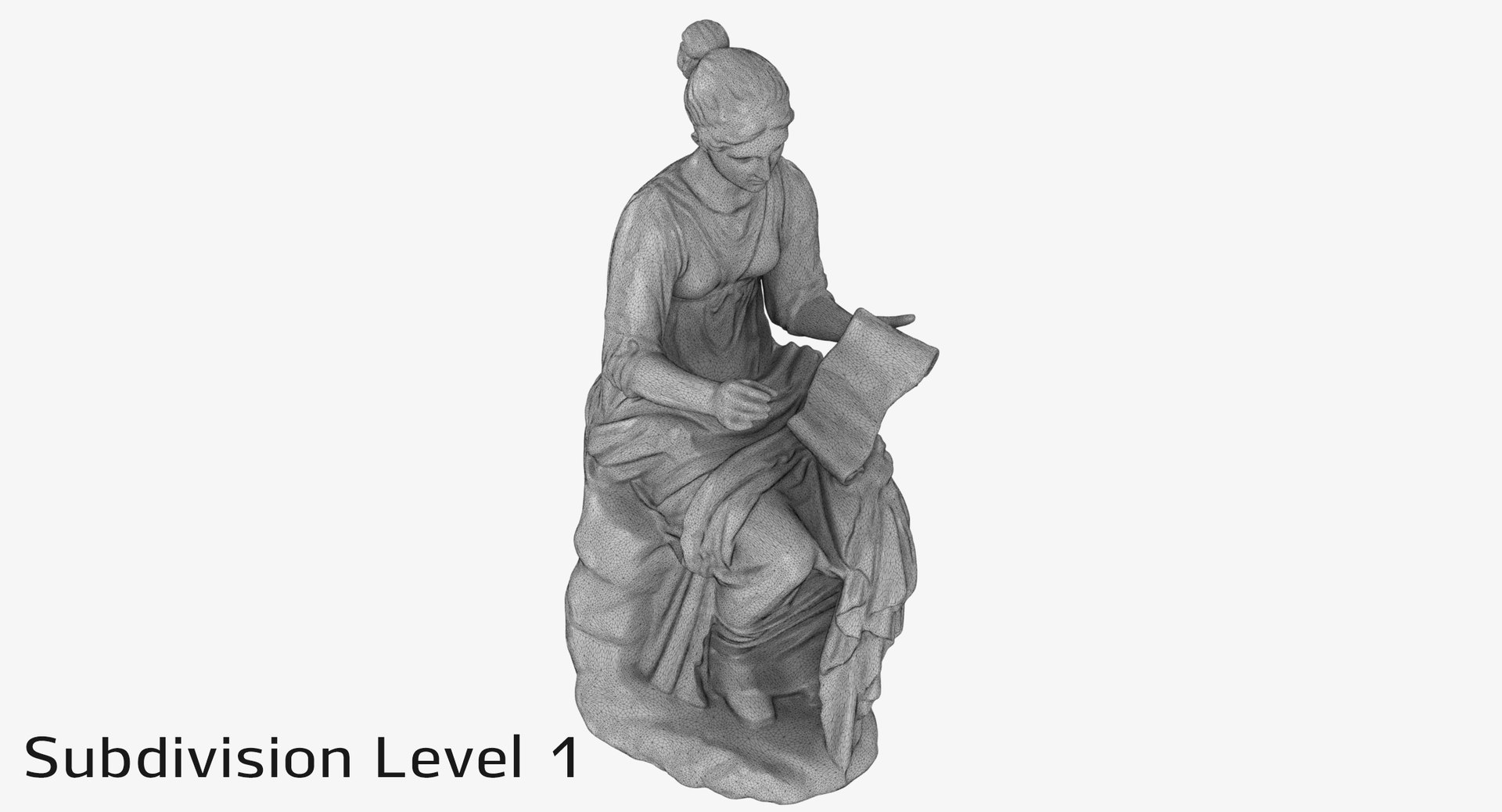 Muse History Clio Statue 3D - TurboSquid 2277883