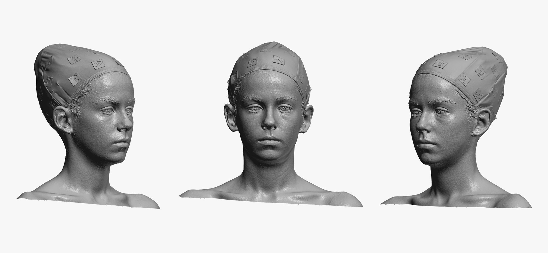 Rhea Human Head Cross 3D Model - TurboSquid 1662901