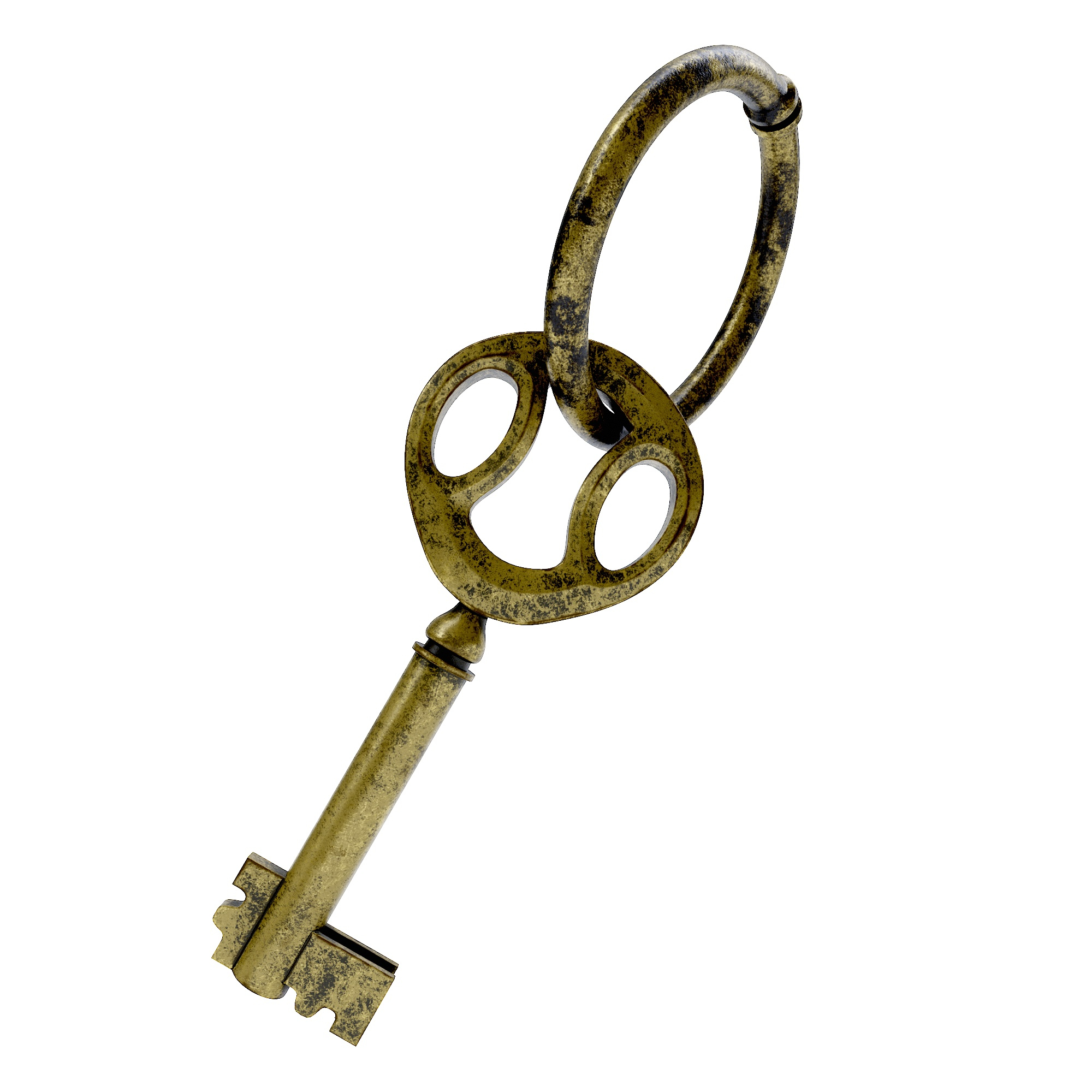 Brass metal key 3d model 3D model - TurboSquid 1976452