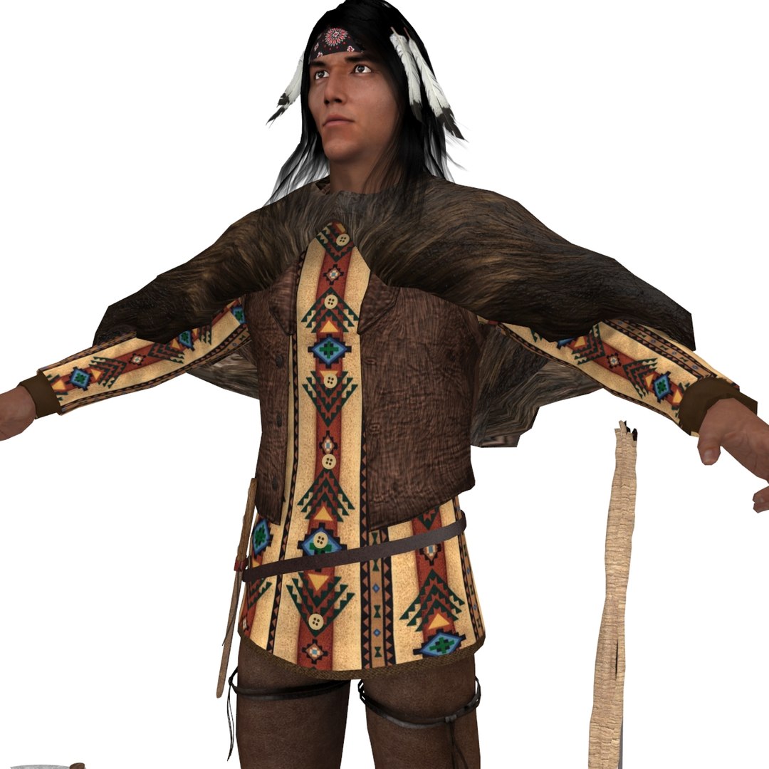3D Native American - TurboSquid 1271843