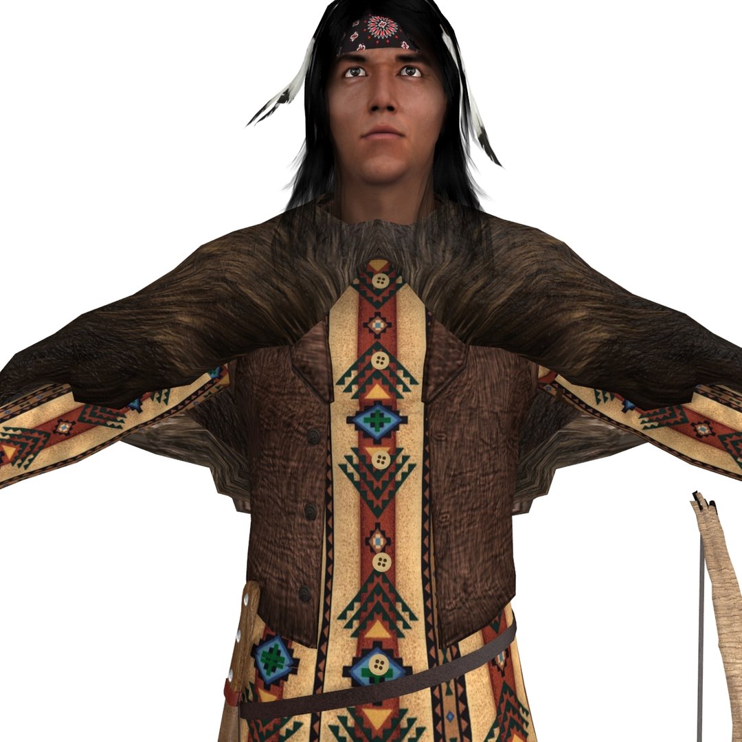 3D Native American - TurboSquid 1271843