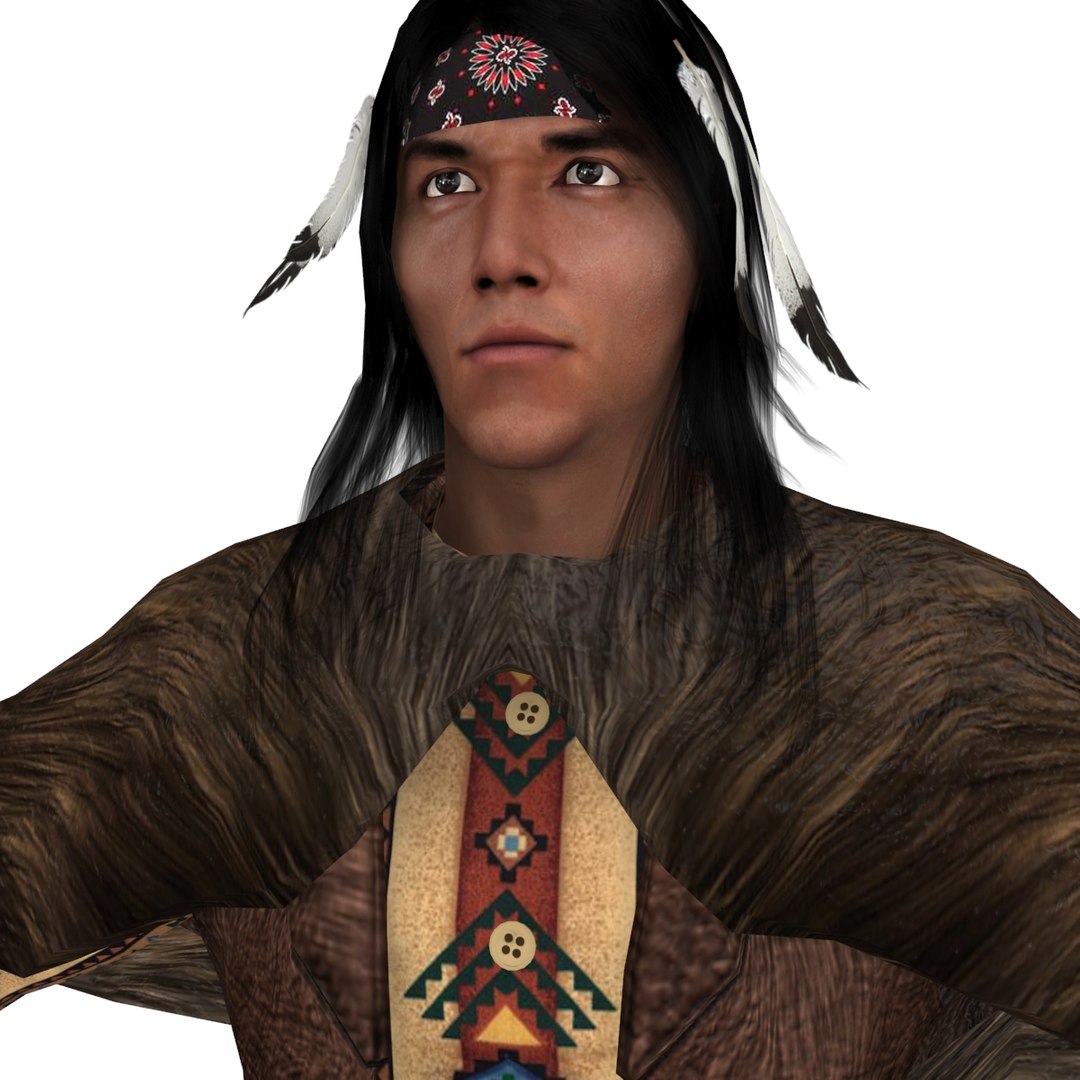 3D Native American - TurboSquid 1271843