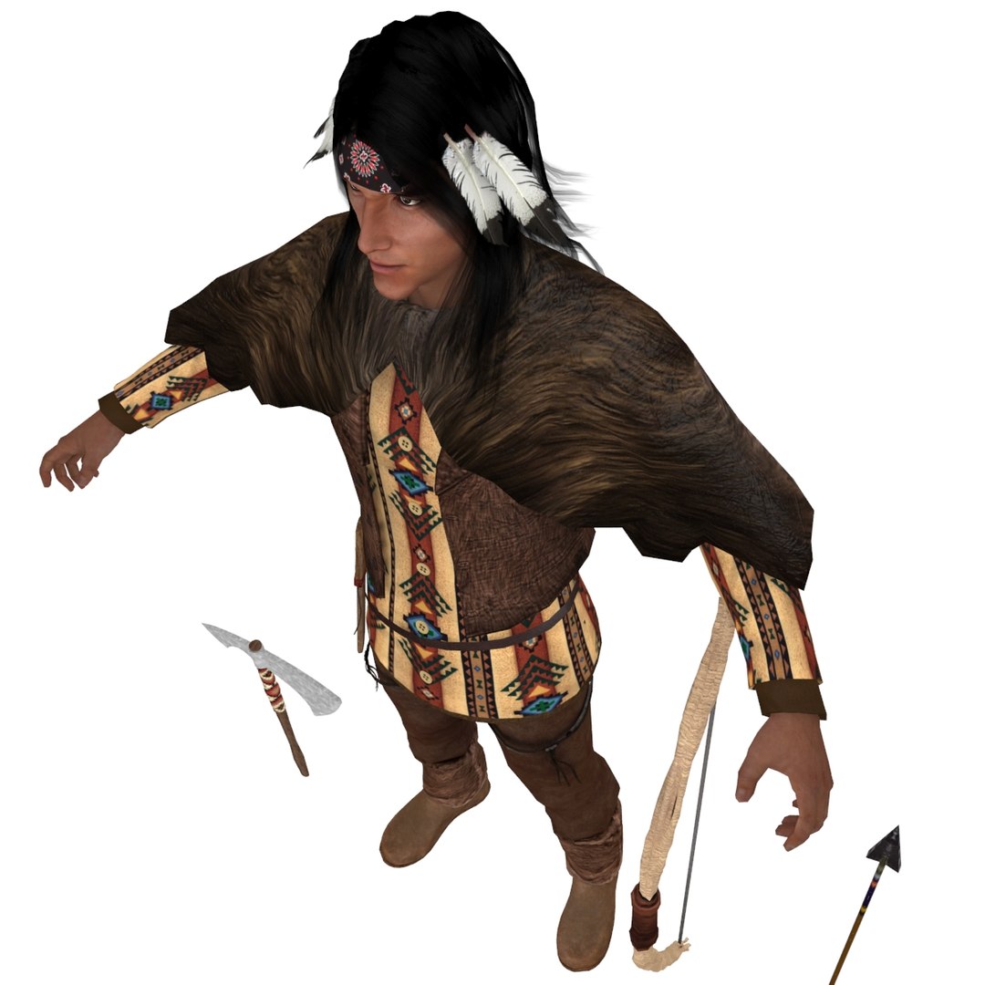 3D Native American - TurboSquid 1271843