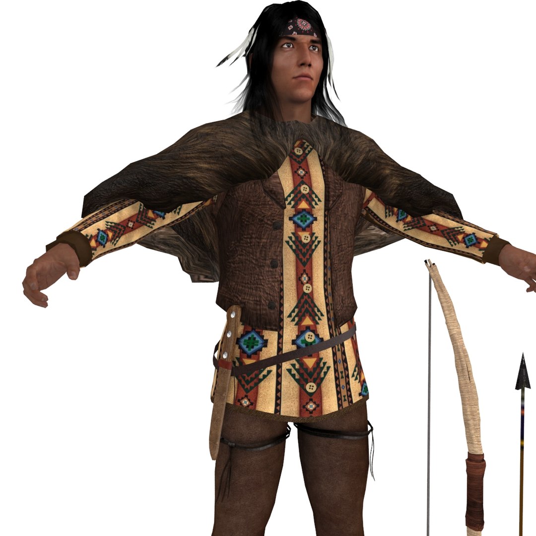 3D Native American - TurboSquid 1271843