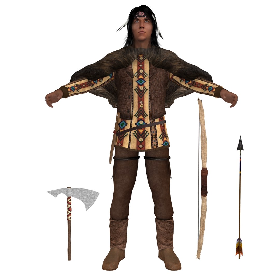 3D Native American - TurboSquid 1271843