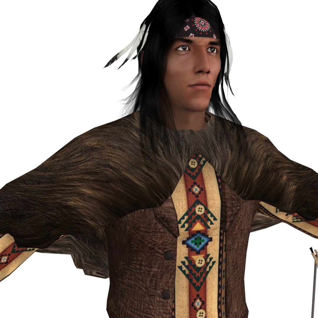 3D Native American - TurboSquid 1271843