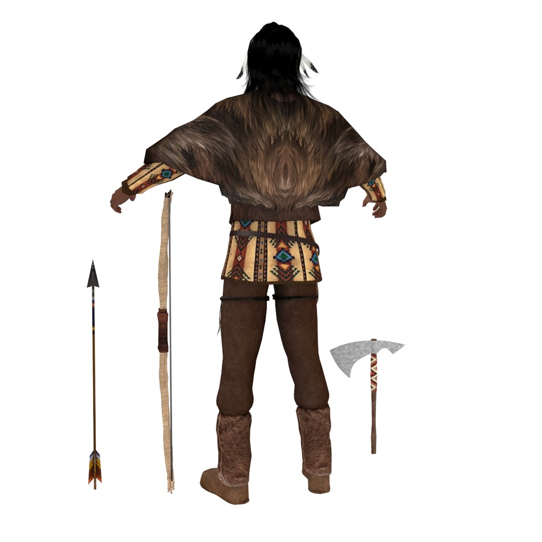 3D Native American - TurboSquid 1271843