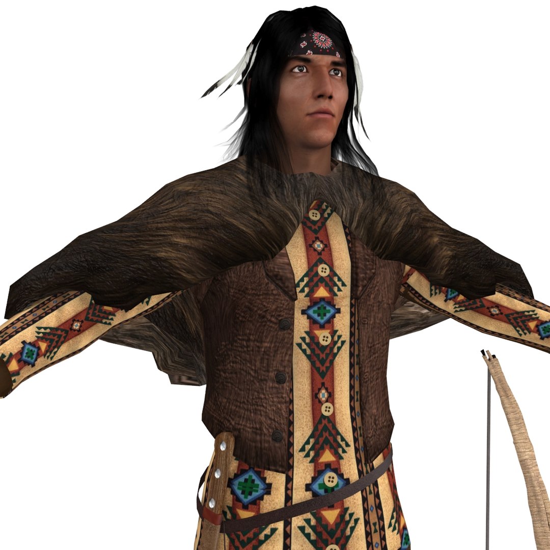 3D Native American - TurboSquid 1271843