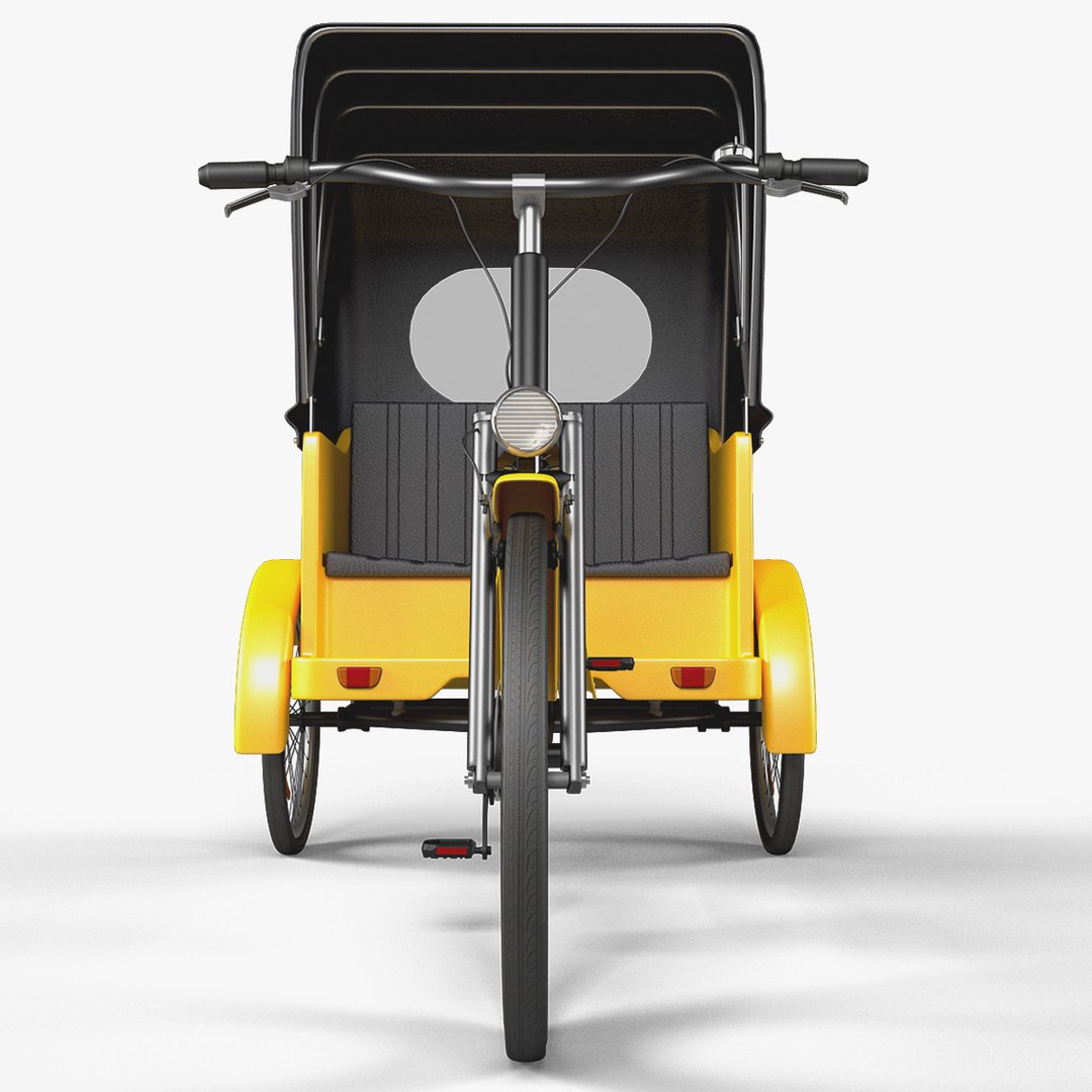 Rickshaw Taxi Bike 3D Model - TurboSquid 1177432