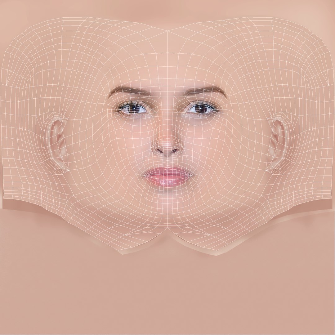 Lyna Khoudri Head - No Hair - Low Poly Head For Game Model - TurboSquid ...