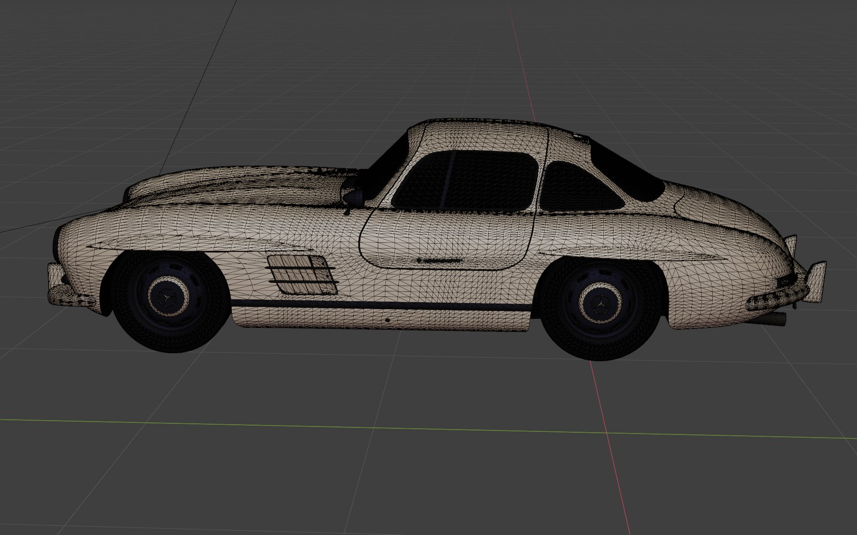 Mercedes Benz 300SL GULLWING 3D Model - TurboSquid 1978914