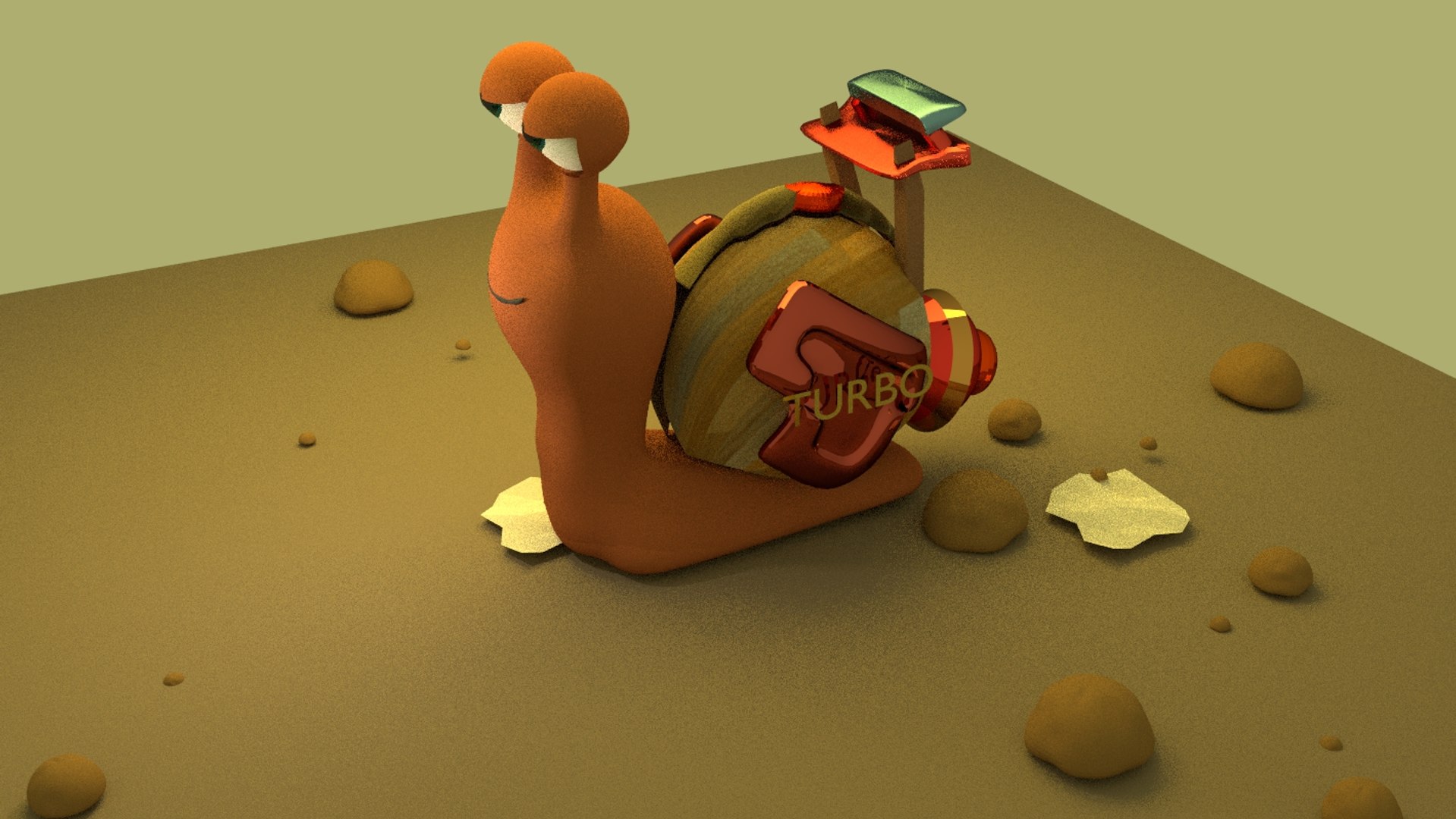 Turbo Snail 3d Model