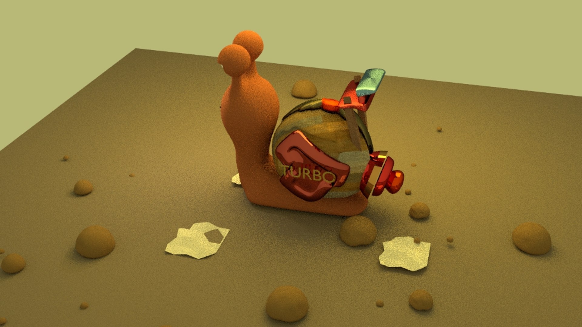 Turbo Snail 3d Model