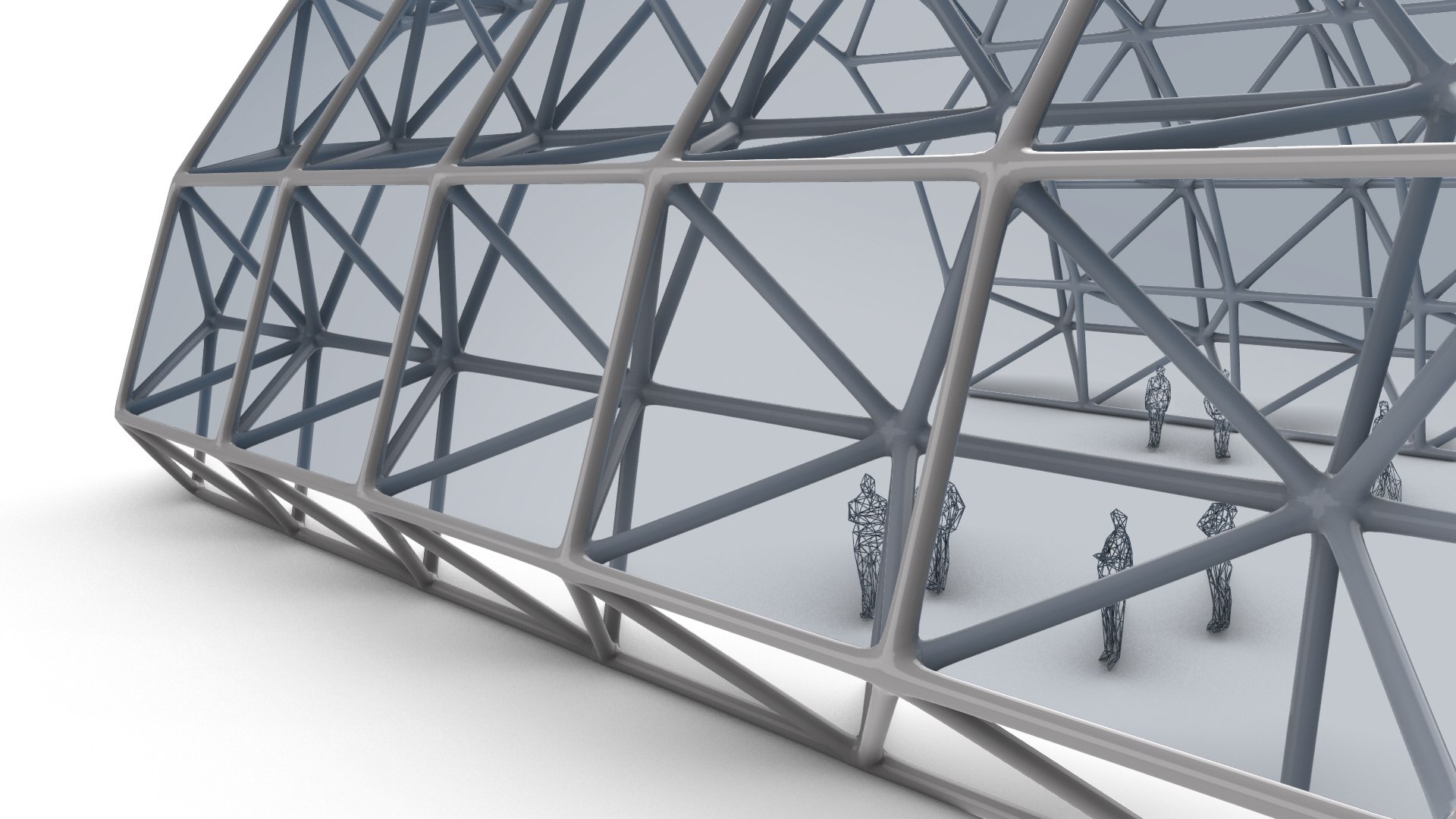 3D Arch Truss Pavilion - TurboSquid 2165263