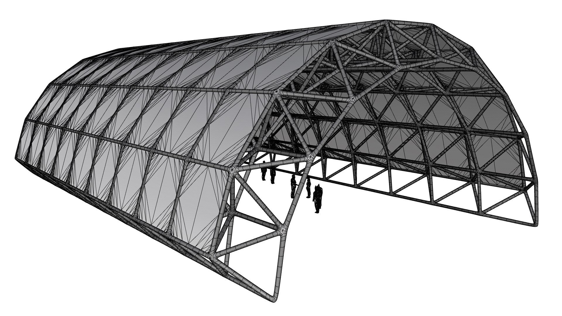 3D Arch Truss Pavilion - TurboSquid 2165263