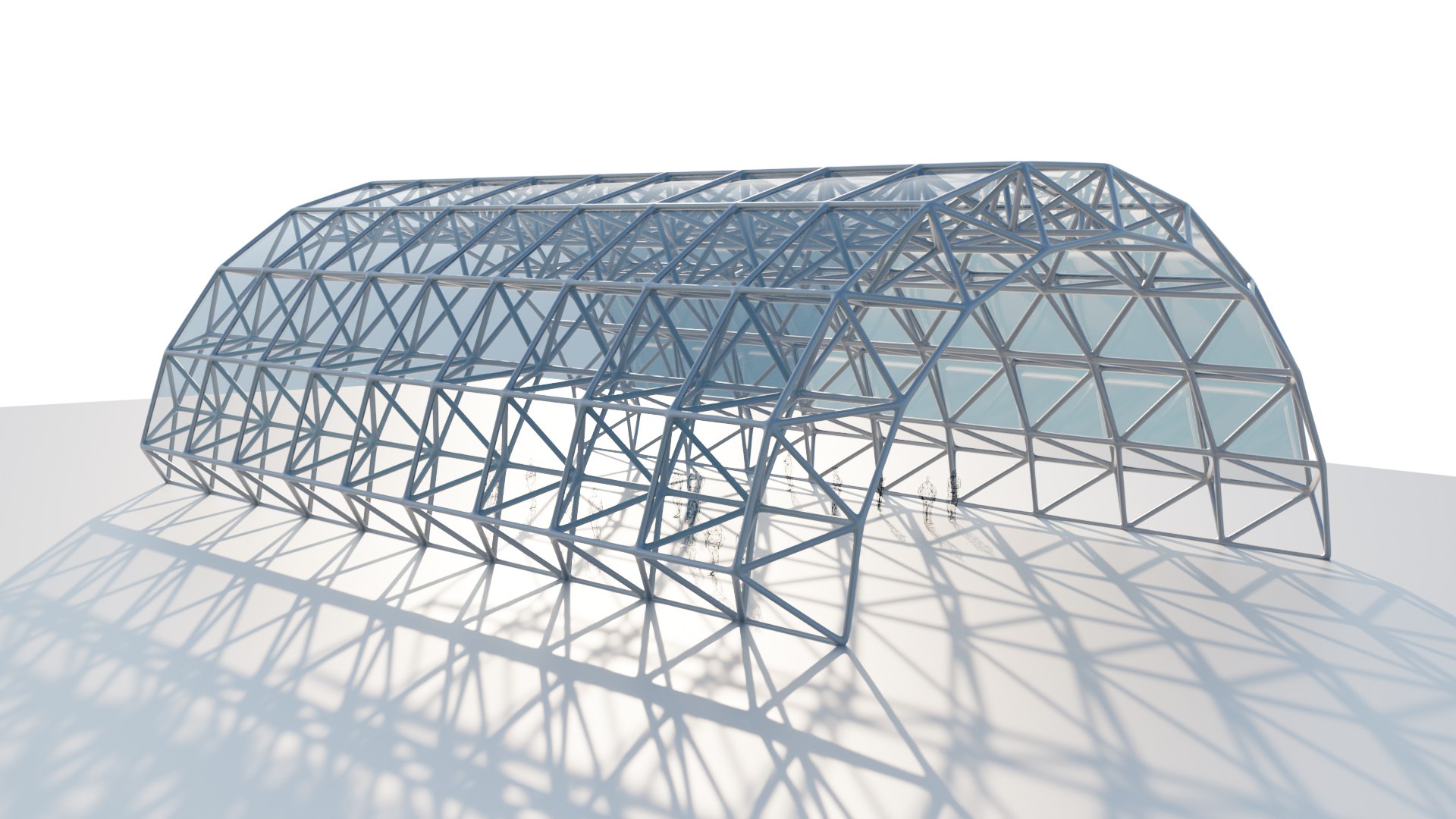 3D Arch Truss Pavilion - TurboSquid 2165263