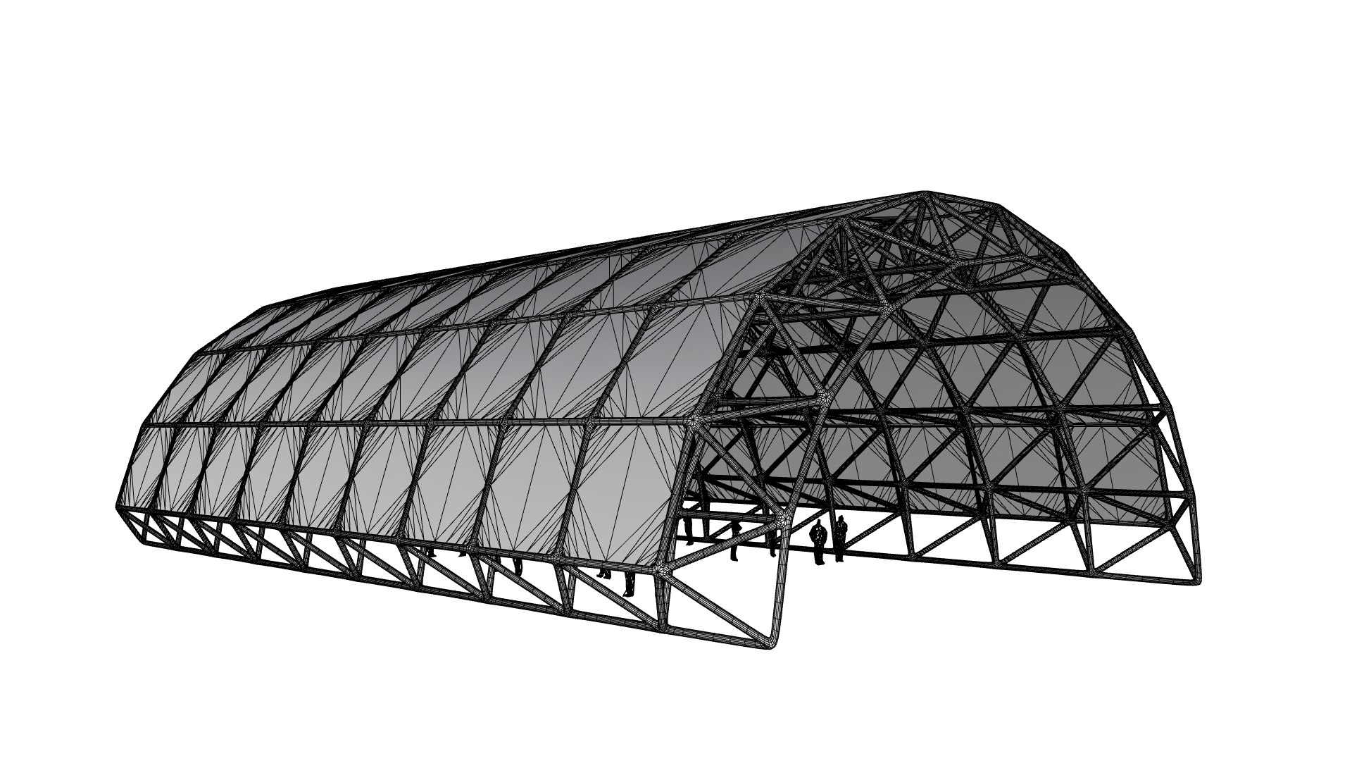 3D Arch Truss Pavilion - TurboSquid 2165263