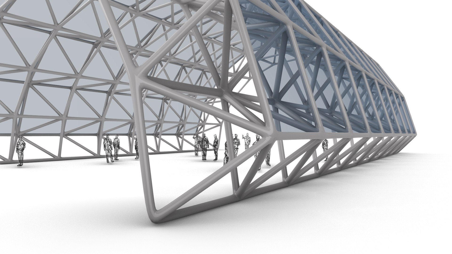 3D Arch Truss Pavilion - TurboSquid 2165263